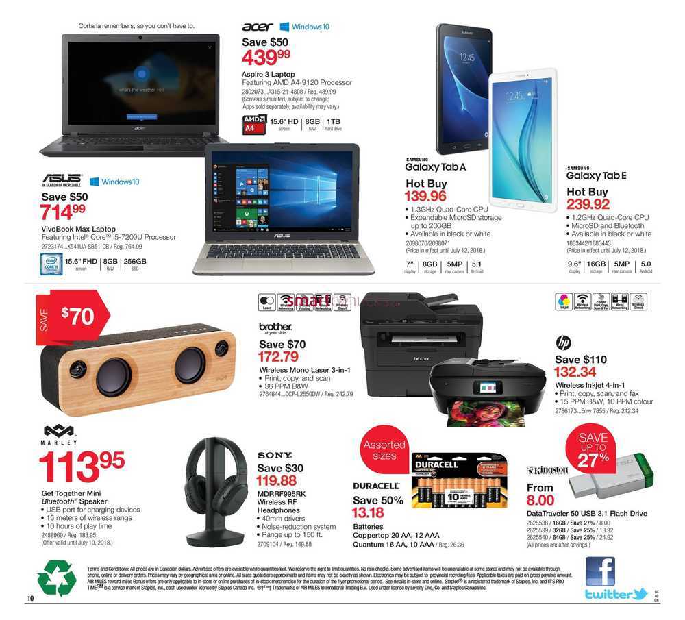 Staples Flyer 4 to 10