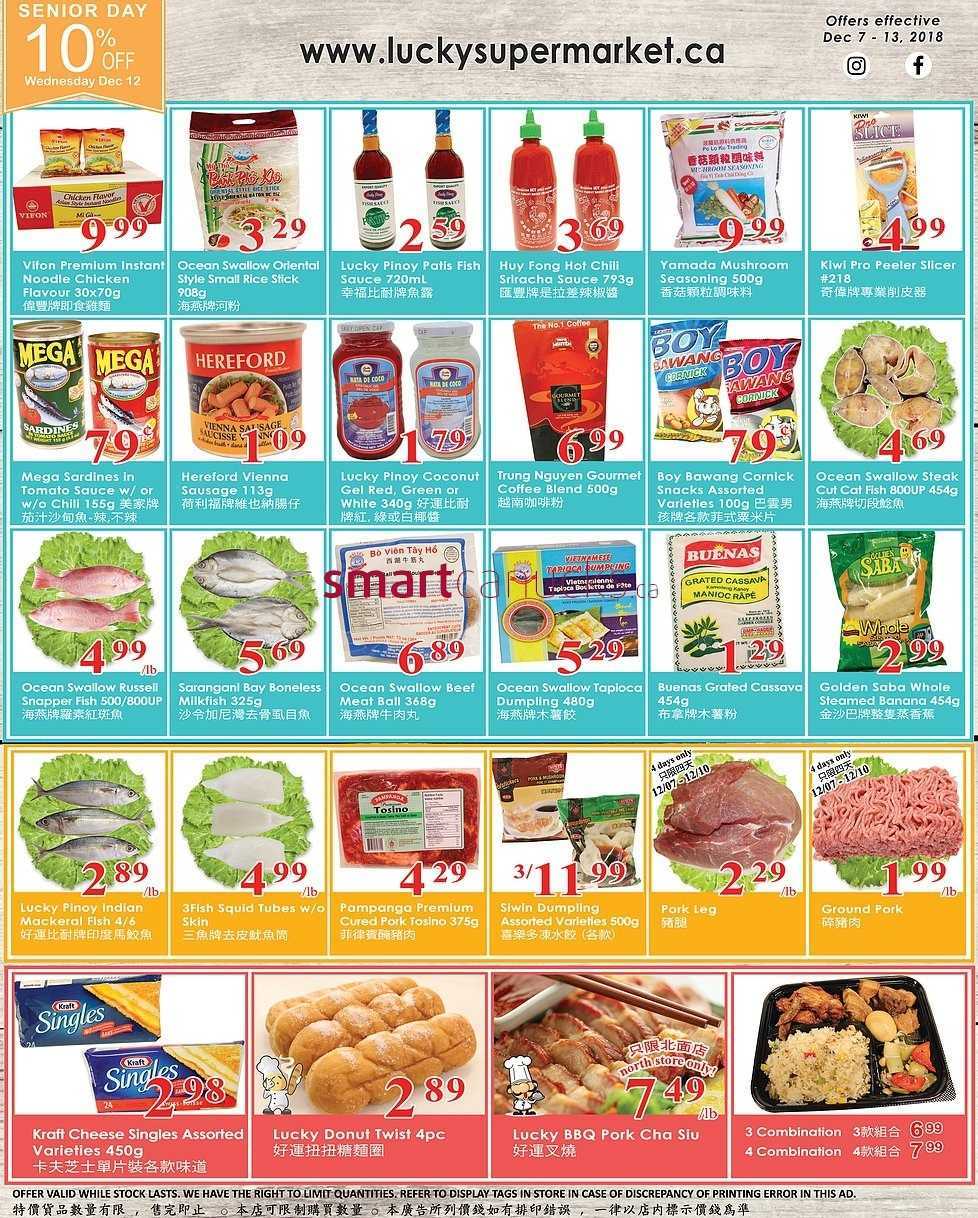 Lucky Supermarket Edmonton Flyer December 7 To 13 Lucky Supermarket Edmonton Flyer December 7 To 13