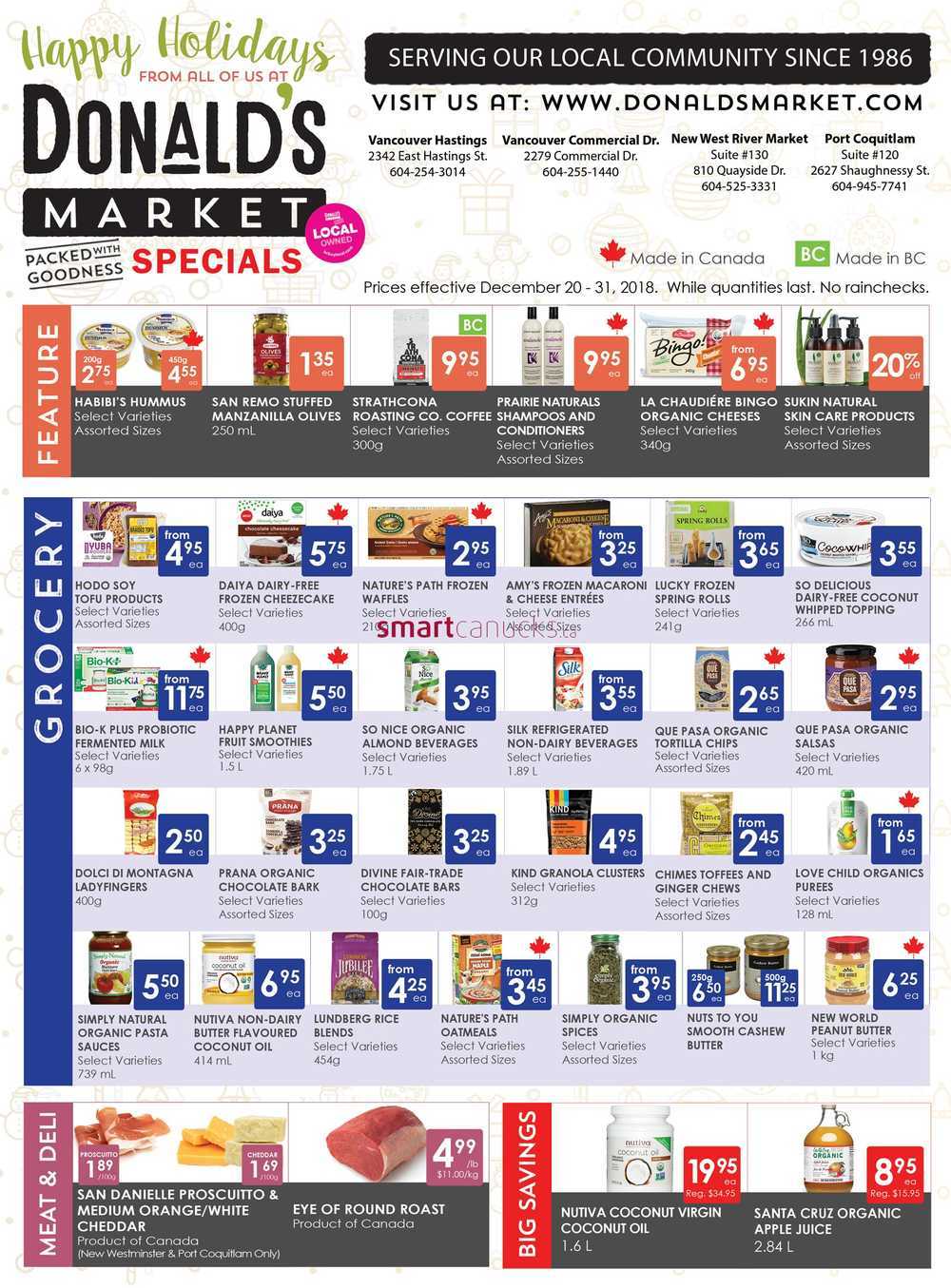 Donald's Market Flyer December 20 to 31