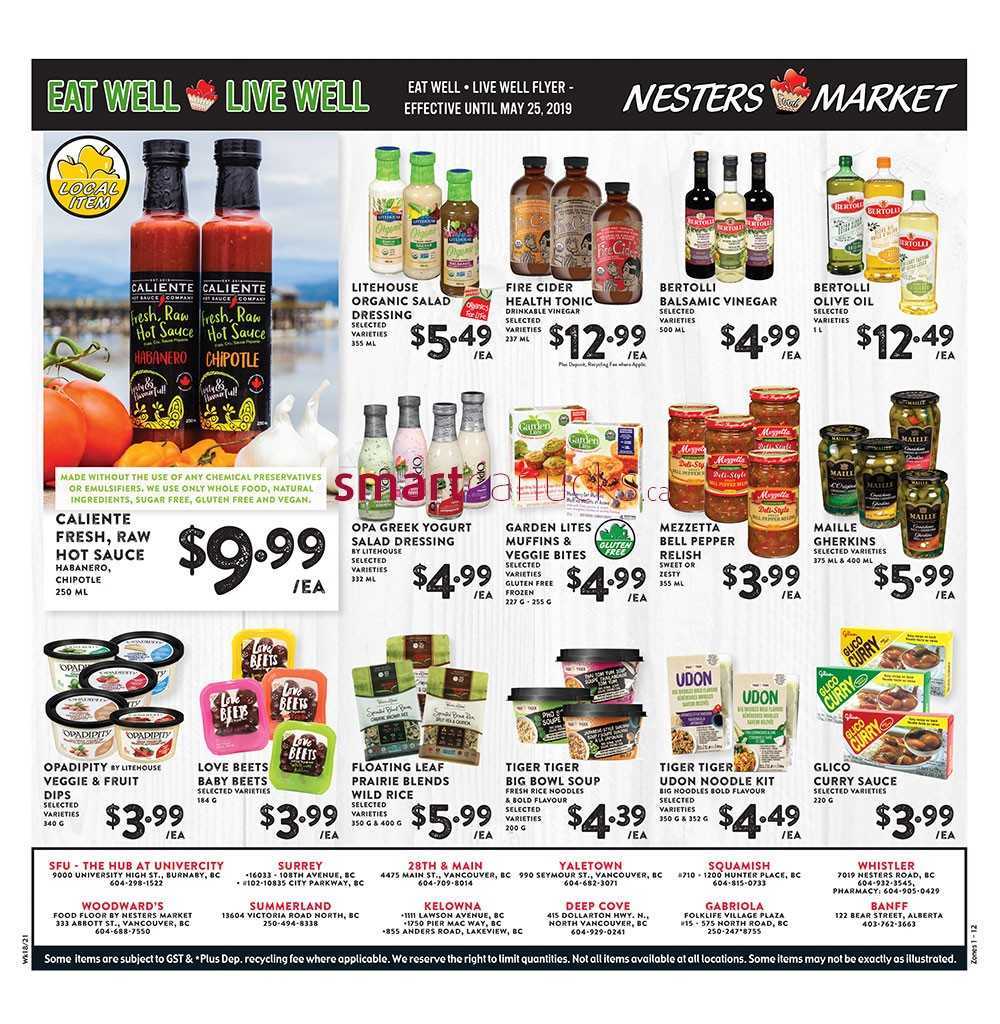 Nesters Market Eat Well Live Well Flyer April 28 to May 25