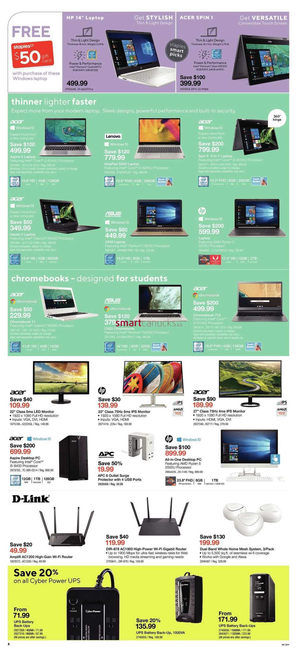 Staples Flyer September 4 to 10