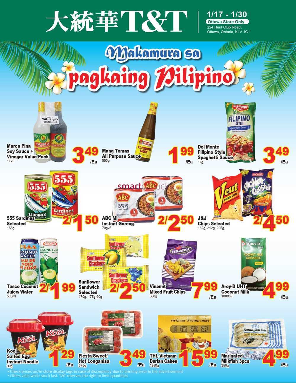 T&T Supermarket (Ottawa) Flyer January 24 to 30