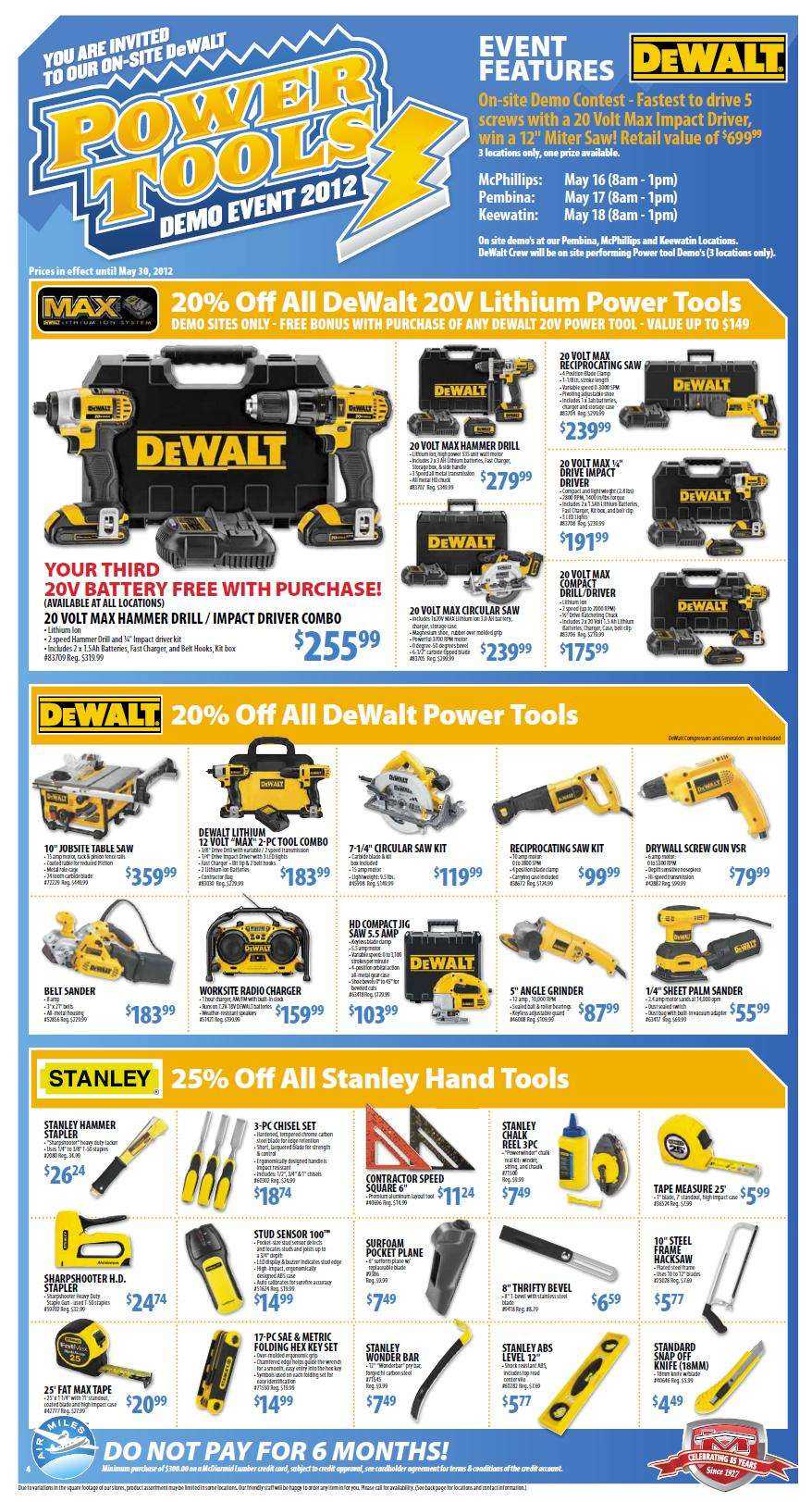 McDiarmid Lumber flyer May 17 to 30