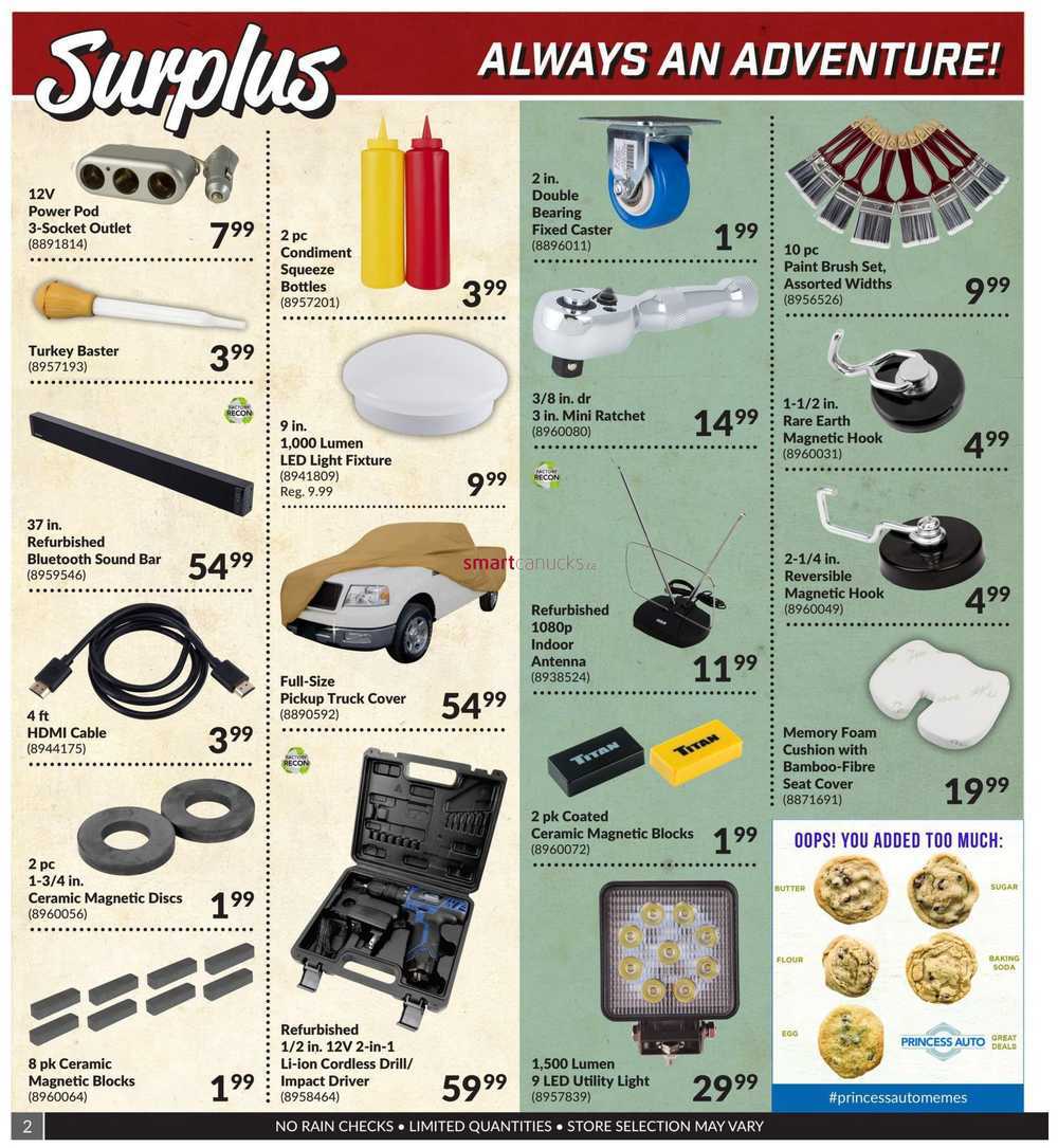 Princess Auto Surplus New Products Flyer October 1 to 31