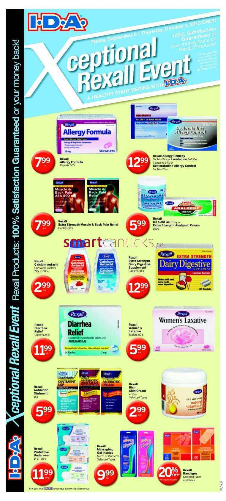 I.D.A Prescription Centre flyer Sep 6 to 19