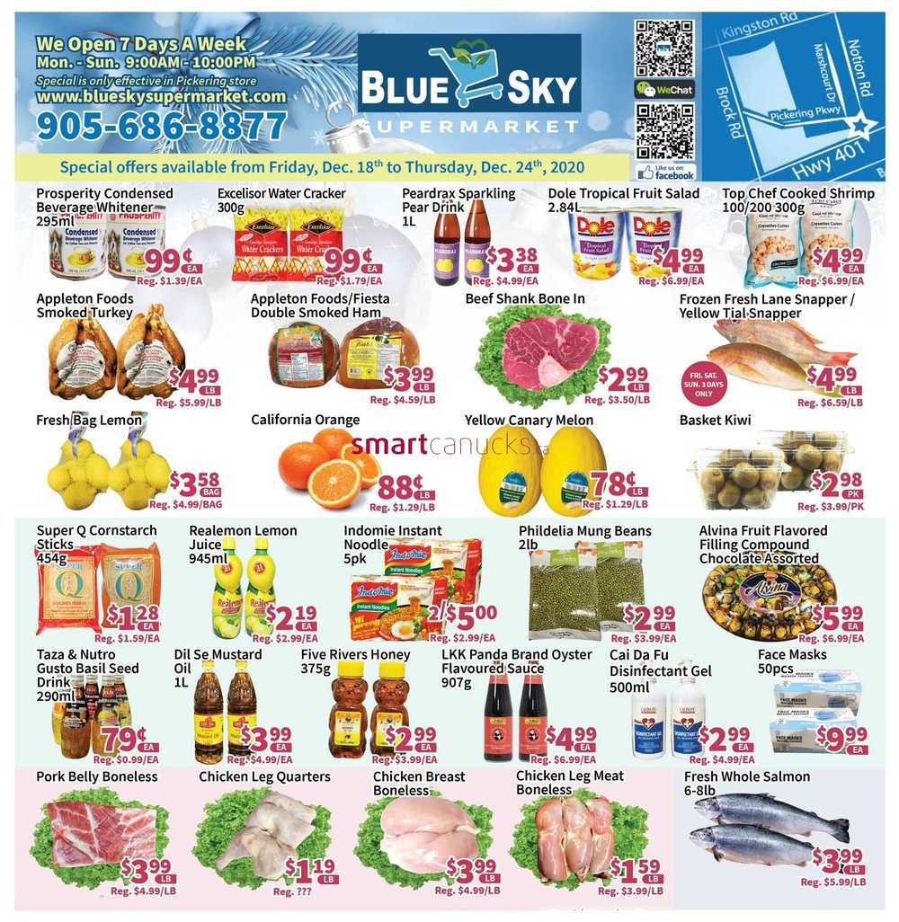 Blue Sky Supermarket Pickering Flyer December 18 To 24 Blue Sky Supermarket Pickering Flyer December 18 To 24