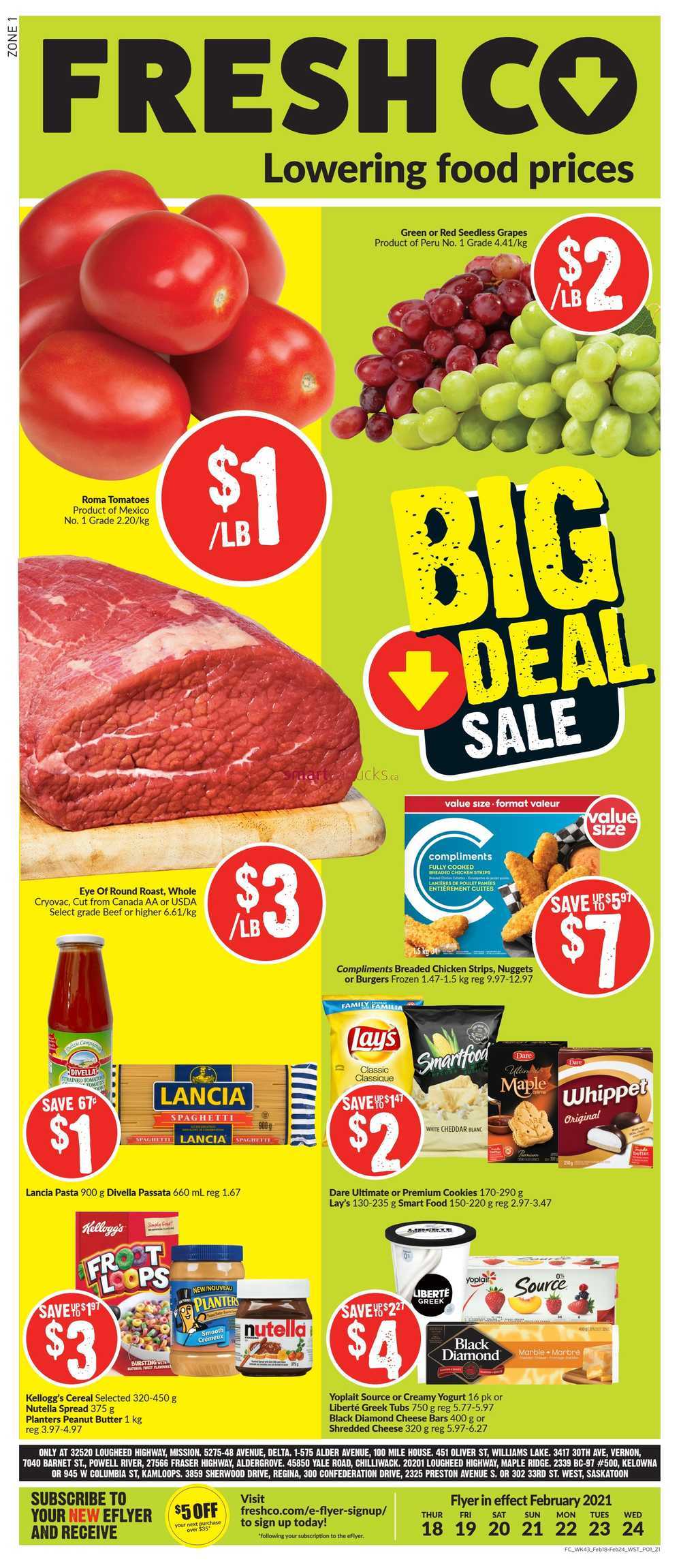 FreshCo West Flyer February 18 To 24