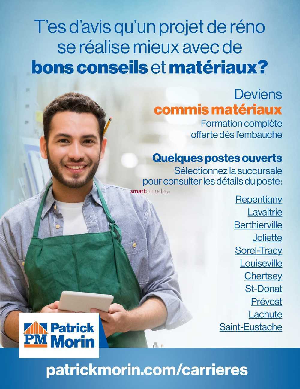 Patrick Morin Flyer May 6 to 12