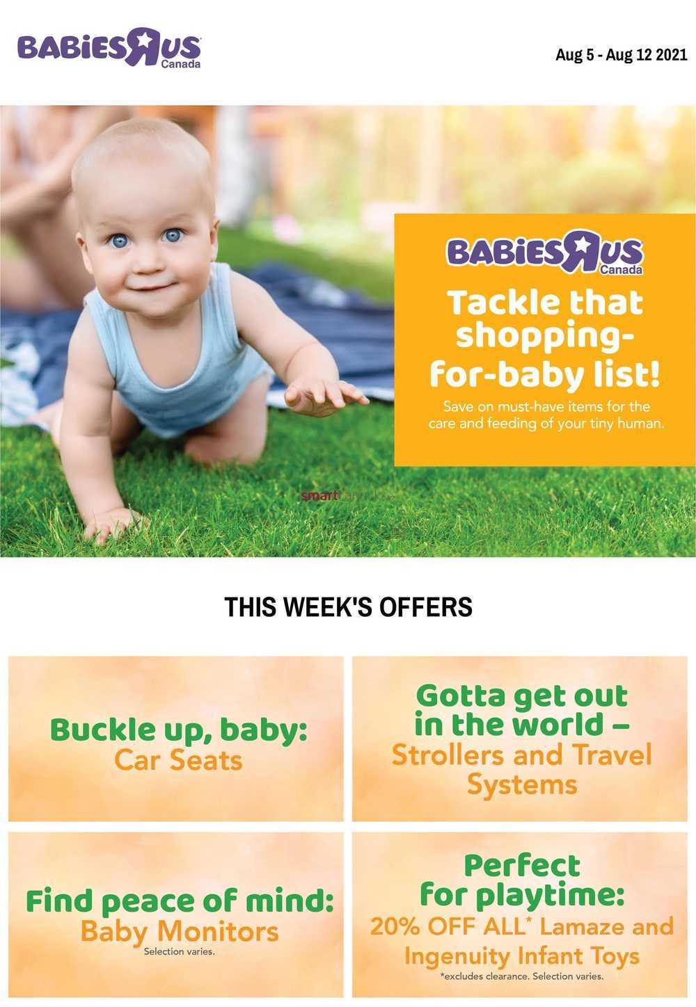 Babies R Us Flyer August 5 To 11 Babies R Us Flyer August 5 To 11