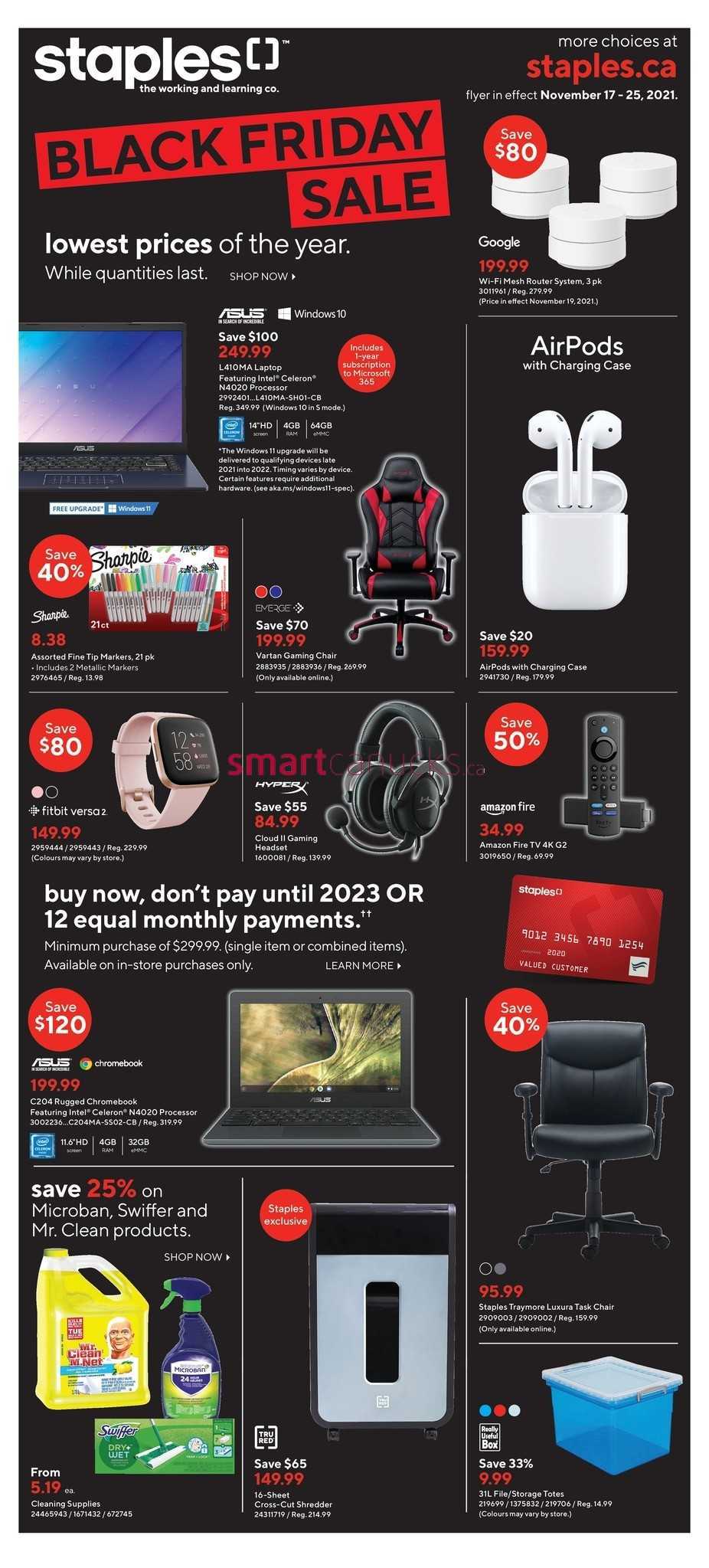 Staples Canada Black Friday Flyer November 17 To 25 2021 Staples Canada Black Friday Flyer November 17 To 25 2021