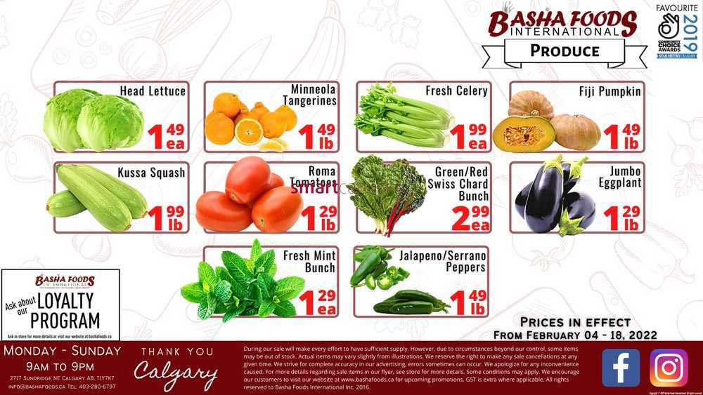 Basha Foods International Flyer February 4 to 18