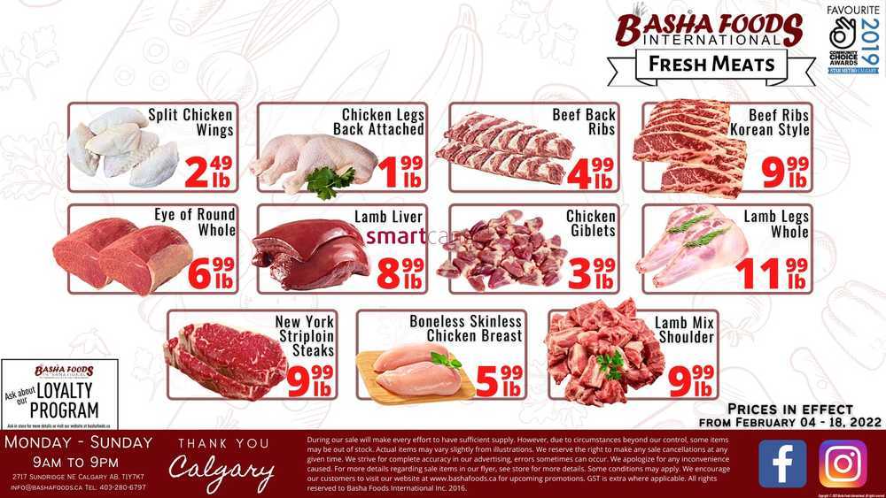 Basha Foods International Flyer February 4 to 18