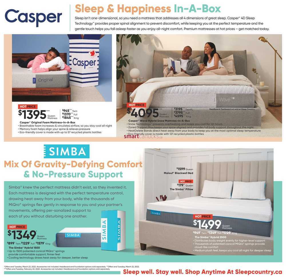 Sleep Country Flyer February 14 to 22