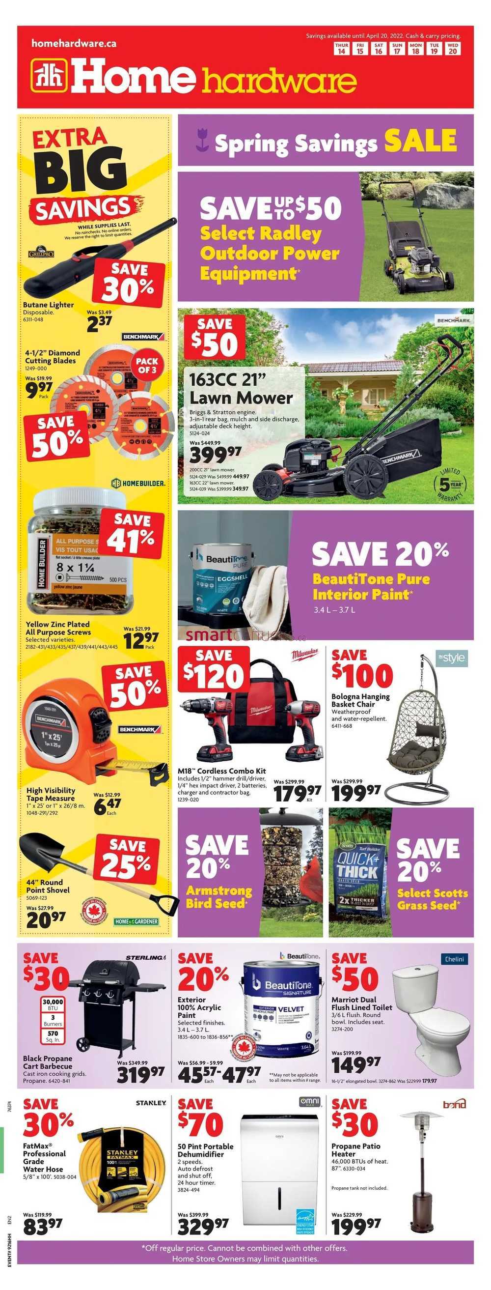 Home Hardware (Atlantic) Flyer April 14 to 20