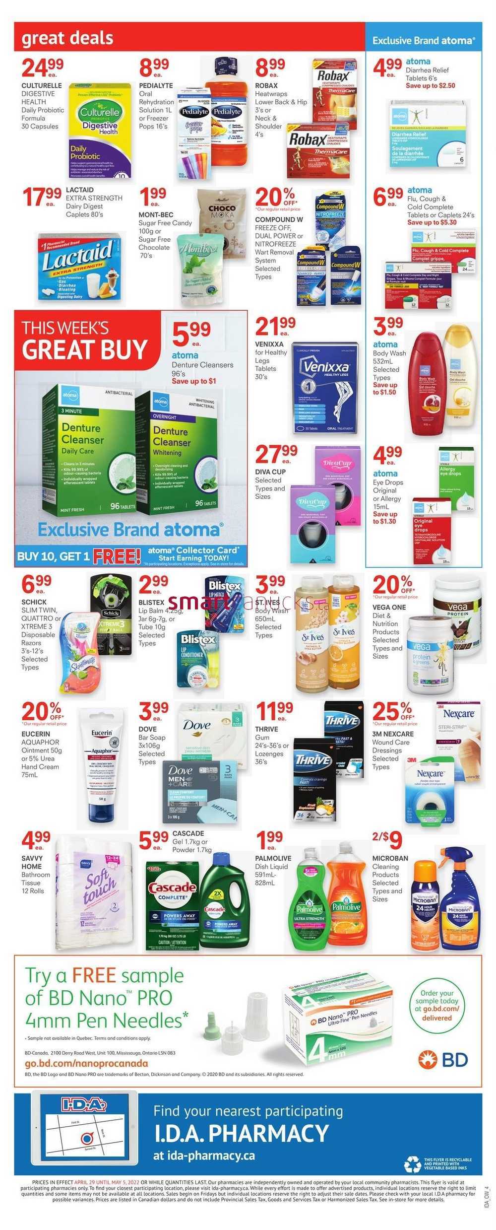 I.D.A. Flyer April 29 to May 5