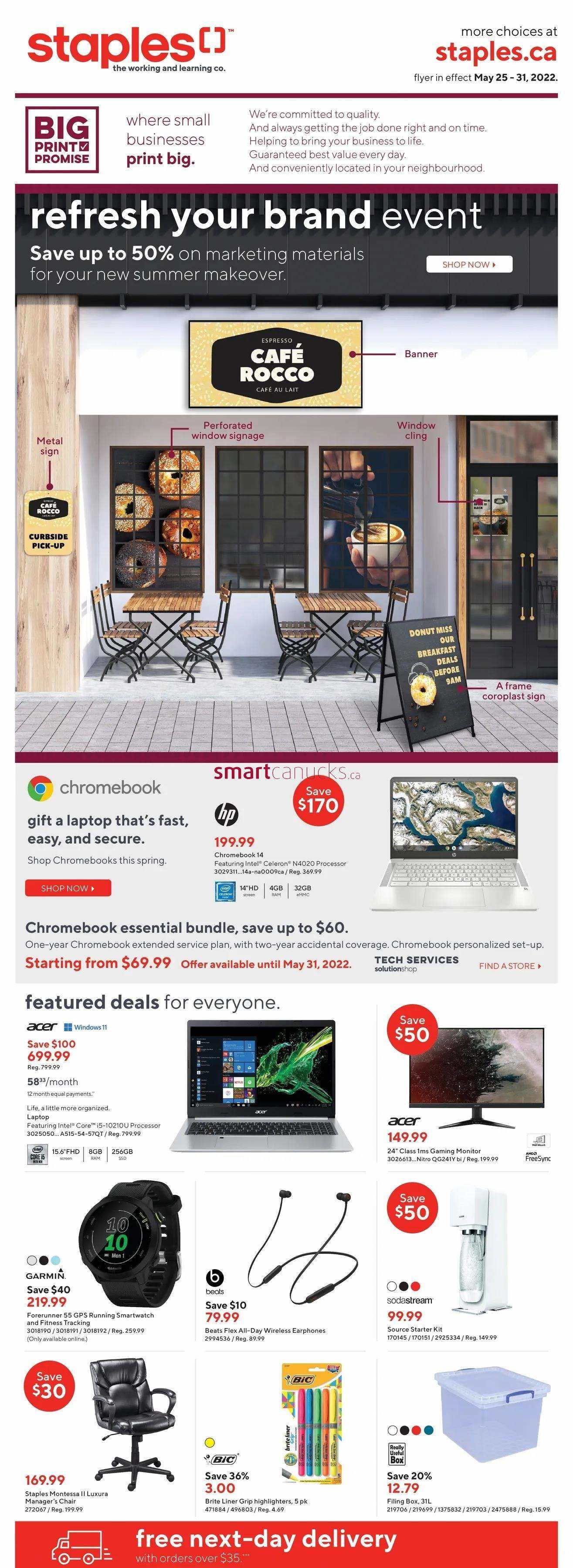 Staples Flyer May 25 To 31
