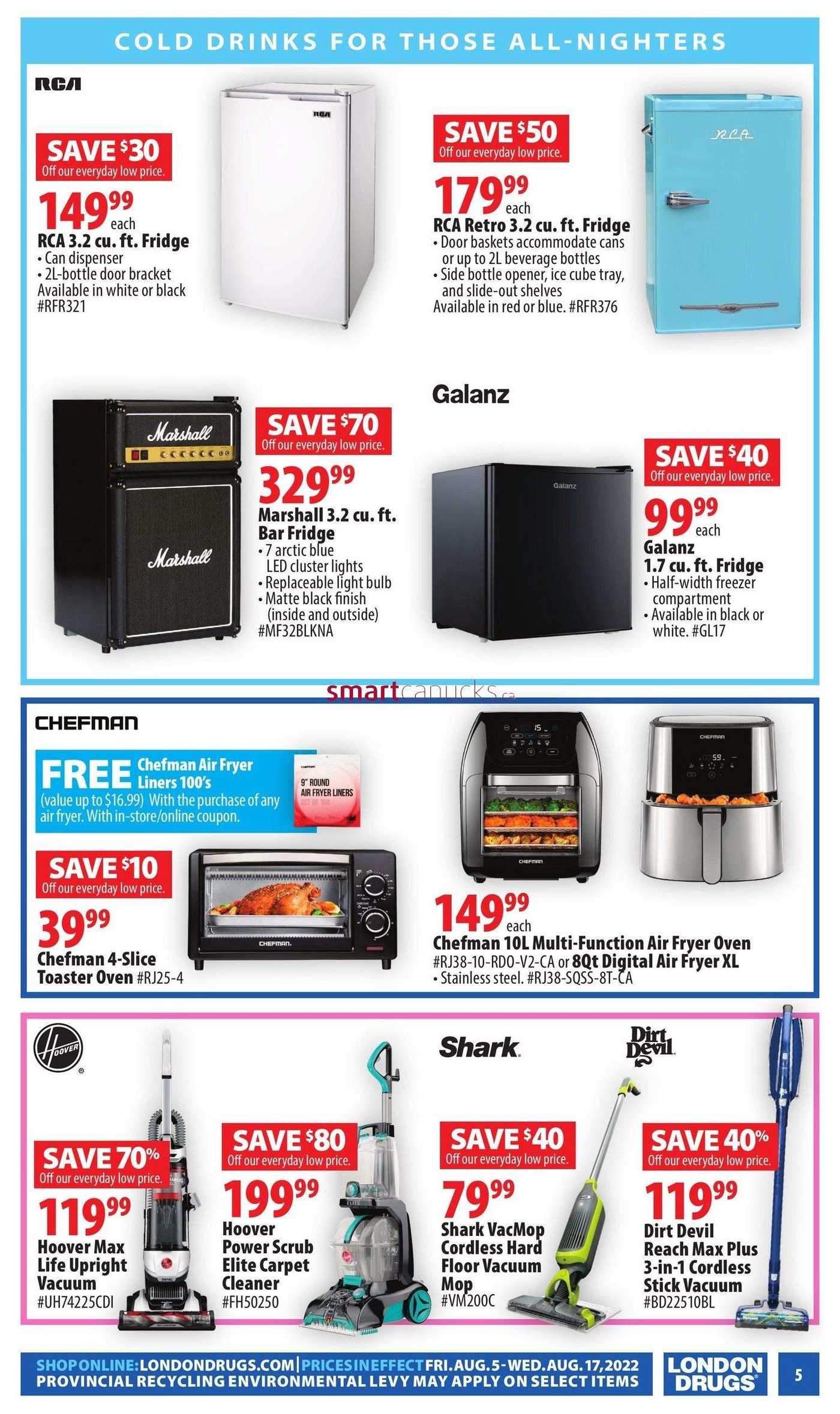 London Drugs Back to Dorm Deals Flyer August 5 to 17