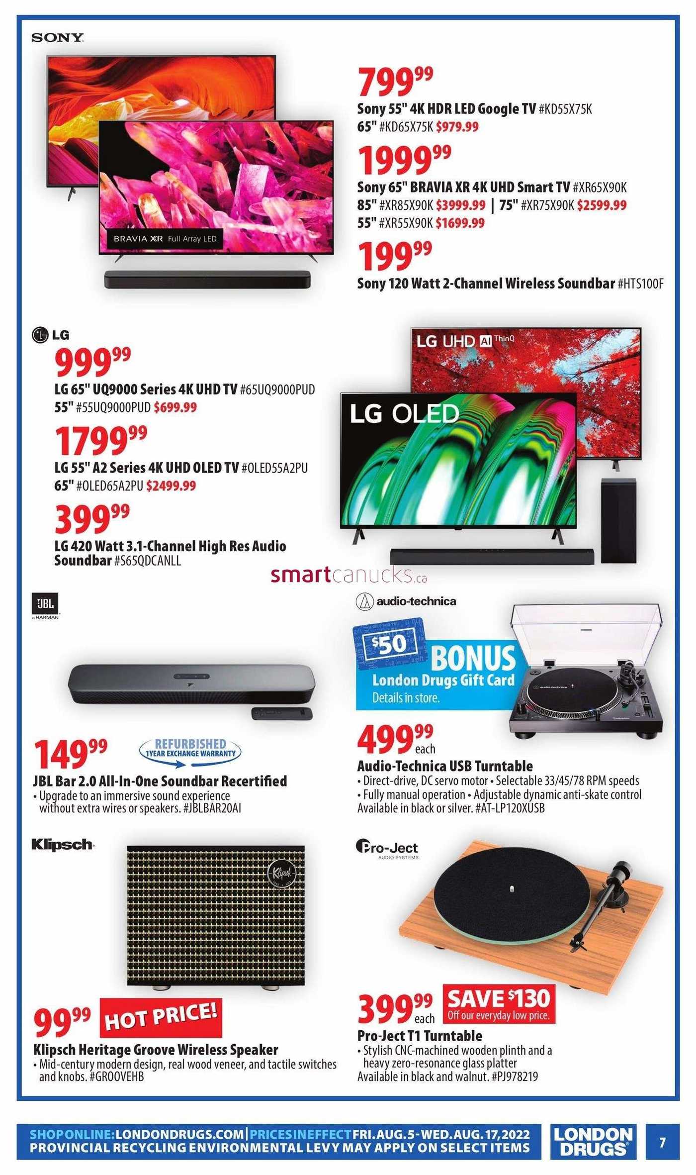 London Drugs Back to Dorm Deals Flyer August 5 to 17