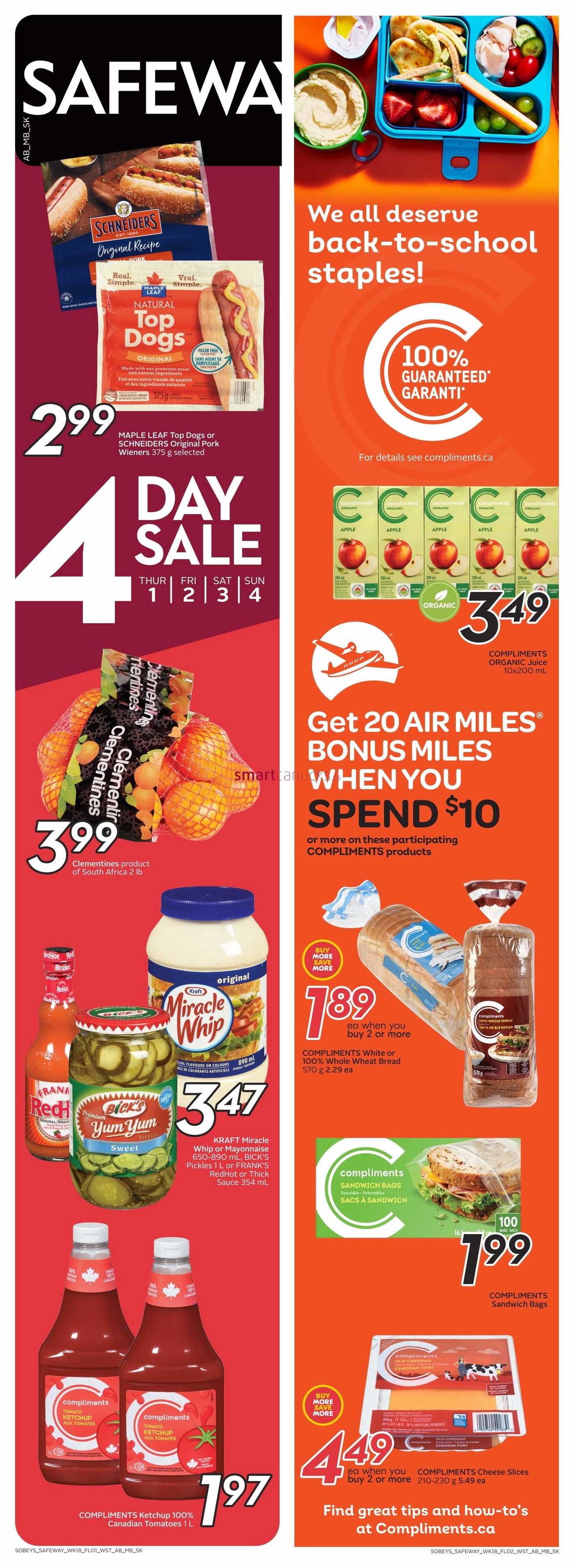 Sobeys Safeway AB Flyer September 1 To 7 Sobeys Safeway AB Flyer September 1 To 7