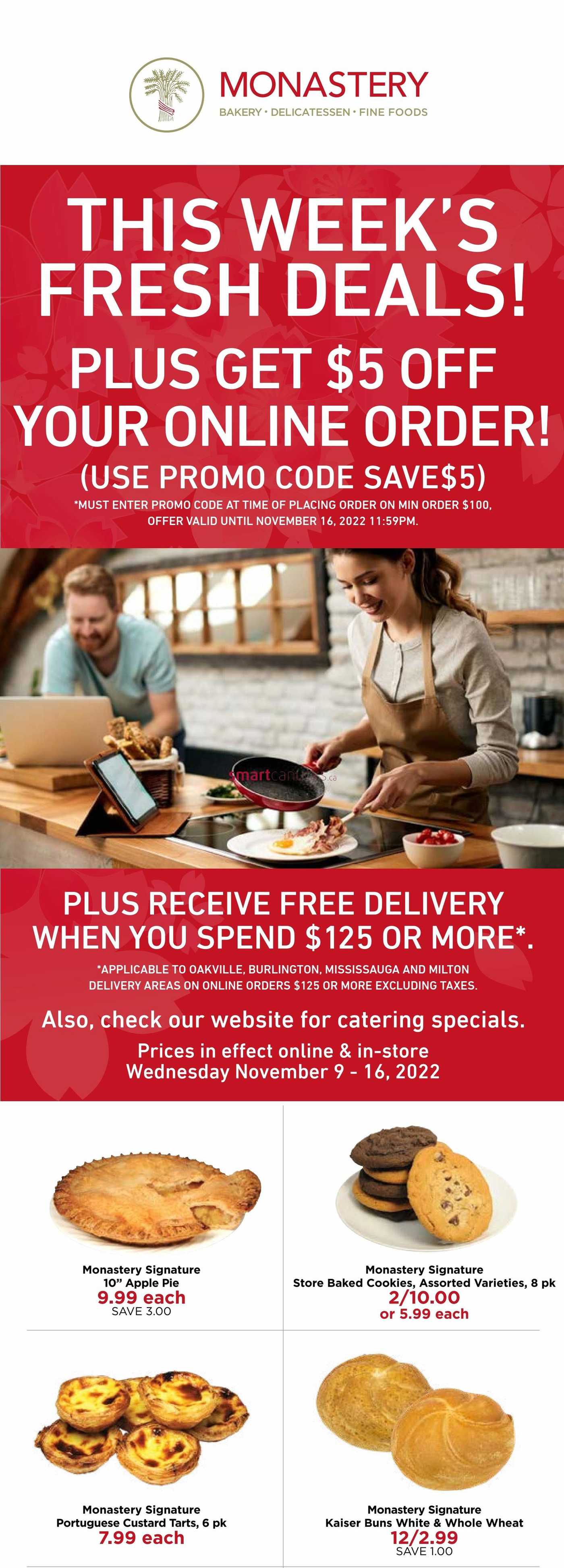 Monastery Bakery Flyer November 9 To 16 Monastery Bakery Flyer November 9 To 16