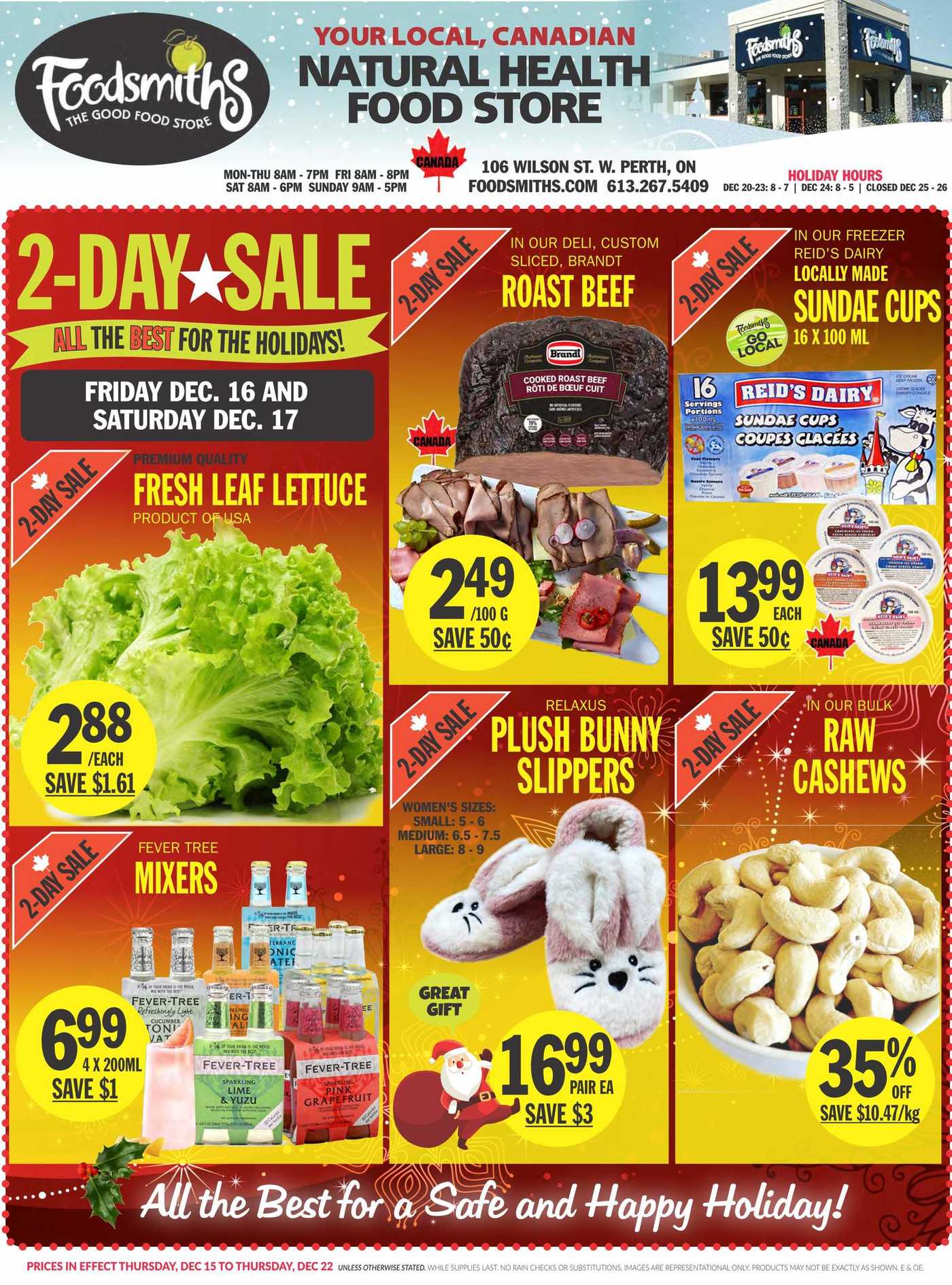 Foodsmiths Flyer December 15 To 22 Foodsmiths Flyer December 15 To 22