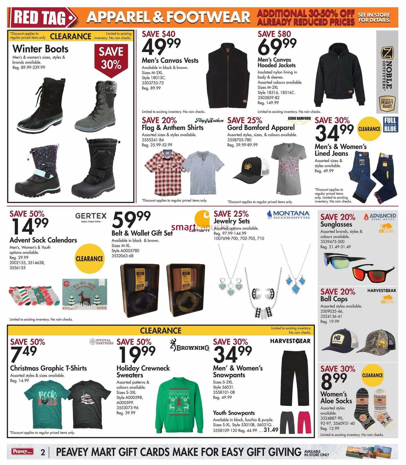 Peavey Mart Boxing Week Deals Flyer December 22 to 29