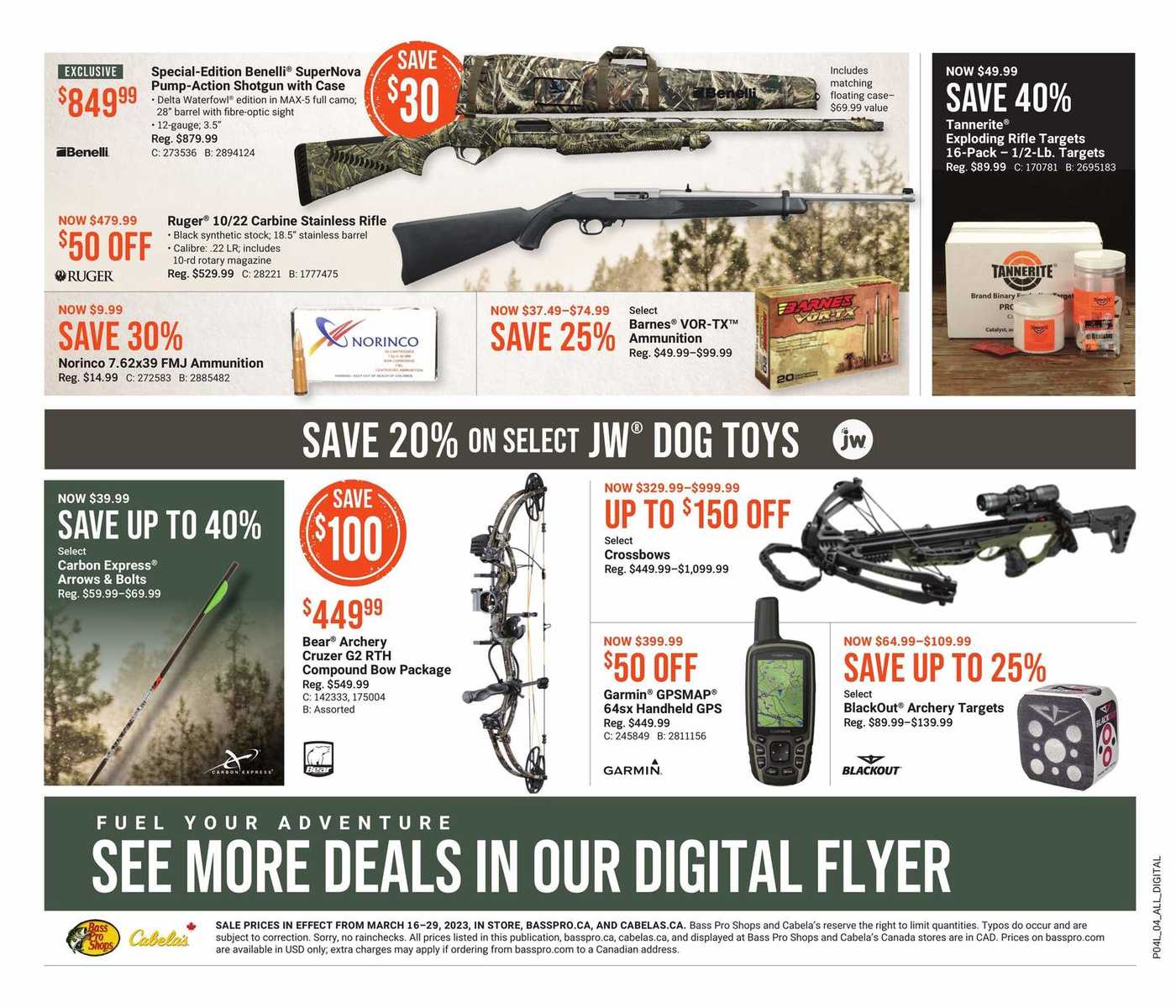 Bass Pro Shops Flyer March 16 to 29