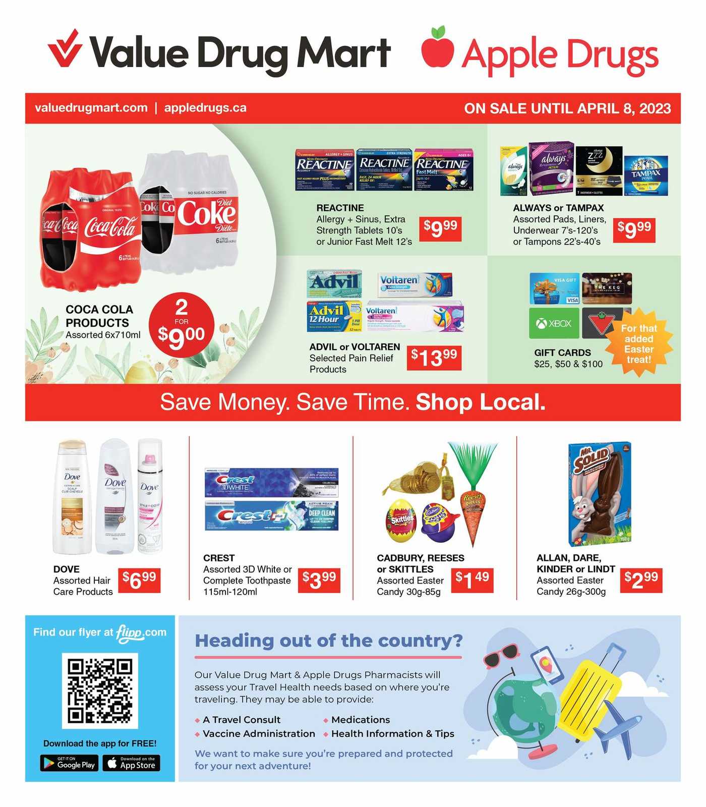Apple Drugs Flyer March 26 to April 8