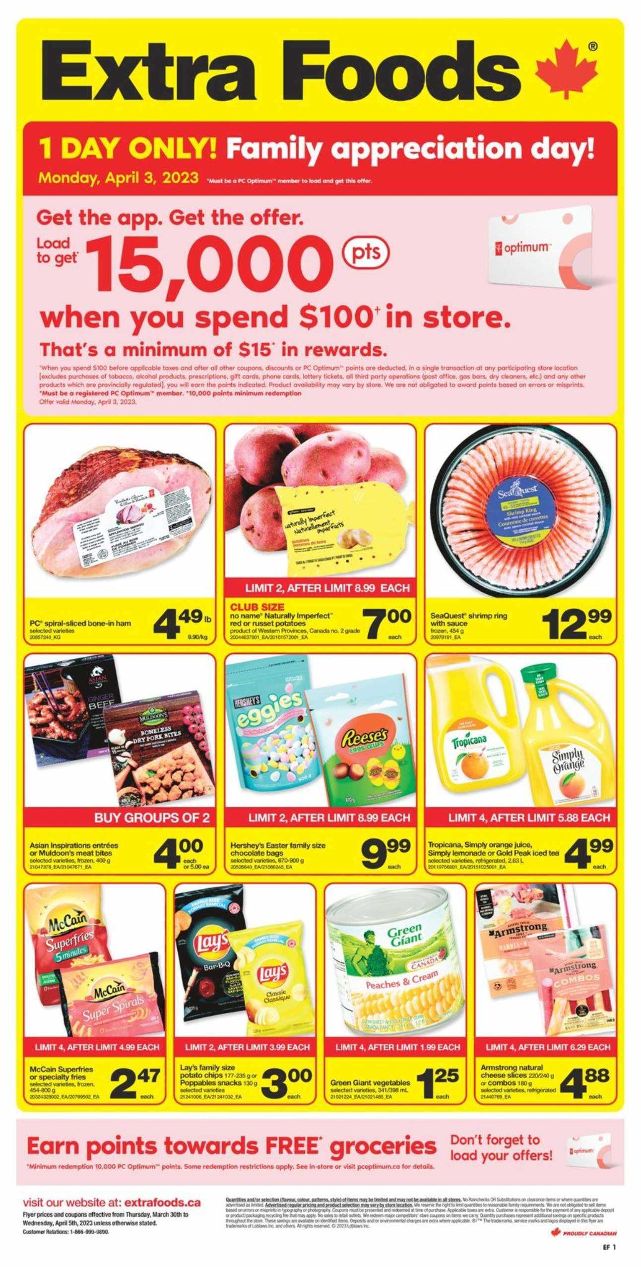 Extra Foods Flyer March 30 To April 5 Extra Foods Flyer March 30 To April 5