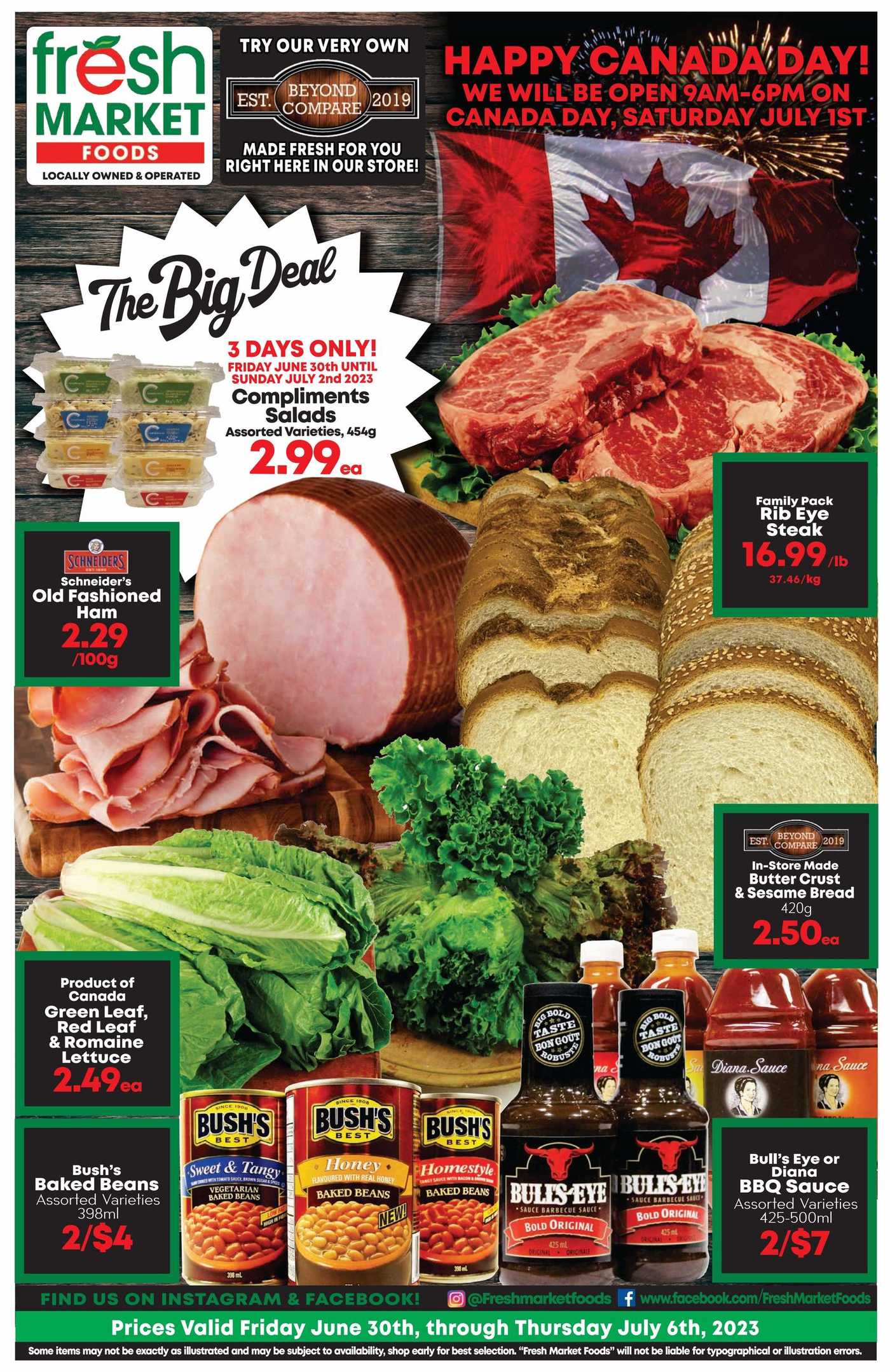 Fresh Market Foods Flyer June 30 To July 6 Fresh Market Foods Flyer June 30 To July 6