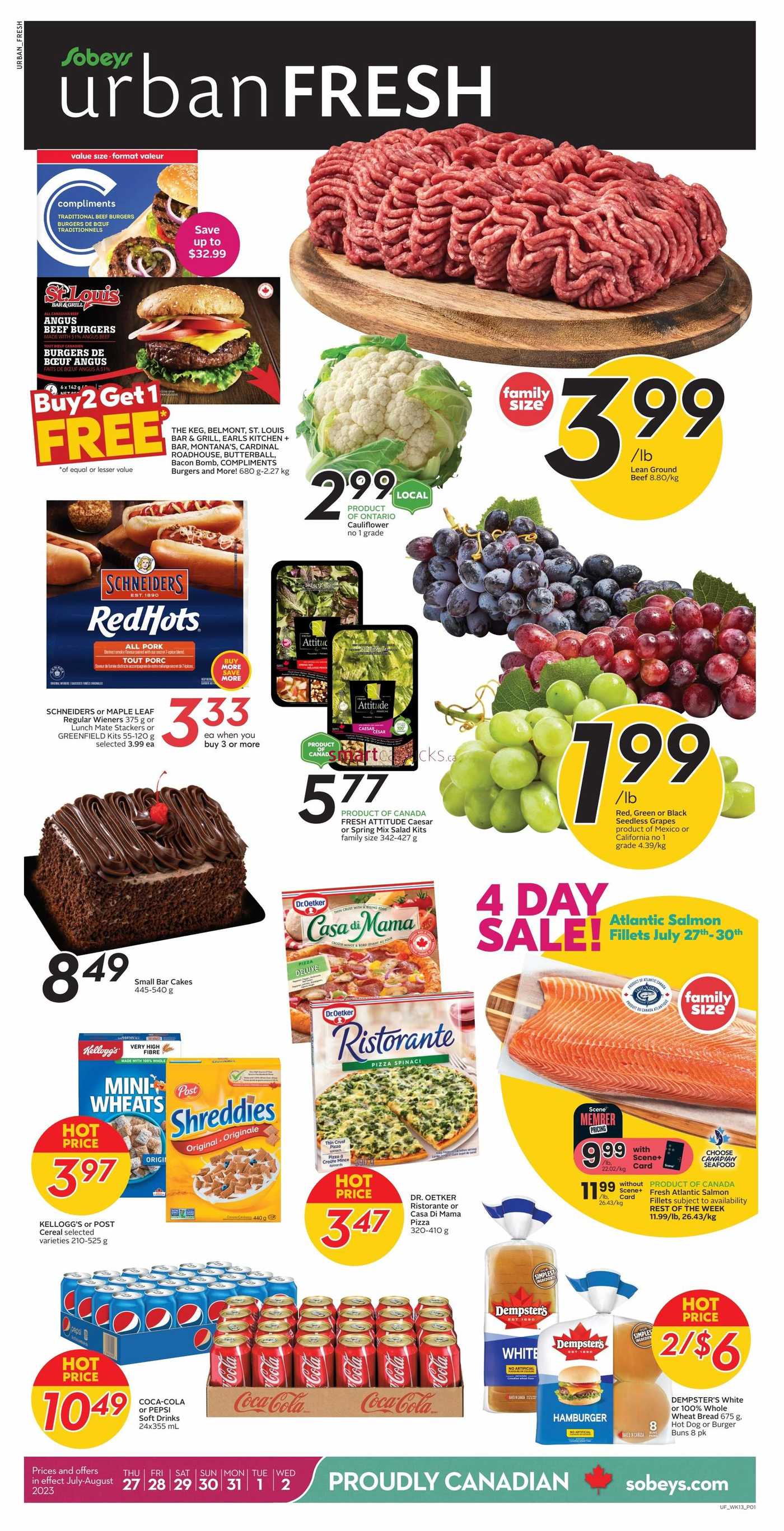 Sobeys Urban Fresh Flyer July 27 to August 2