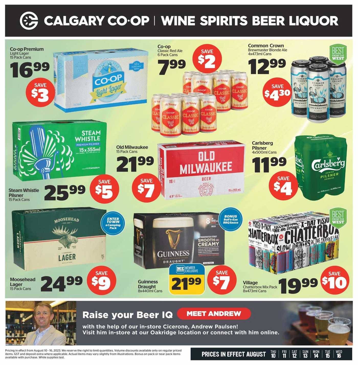 Calgary Co op Liquor Flyer August 10 To 16