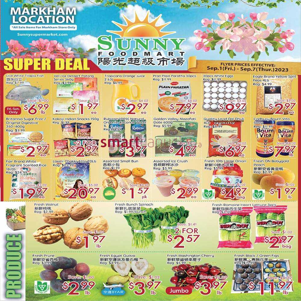 Sunny Foodmart Markham Flyer September 1 To 7 Sunny Foodmart Markham Flyer September 1 To 7
