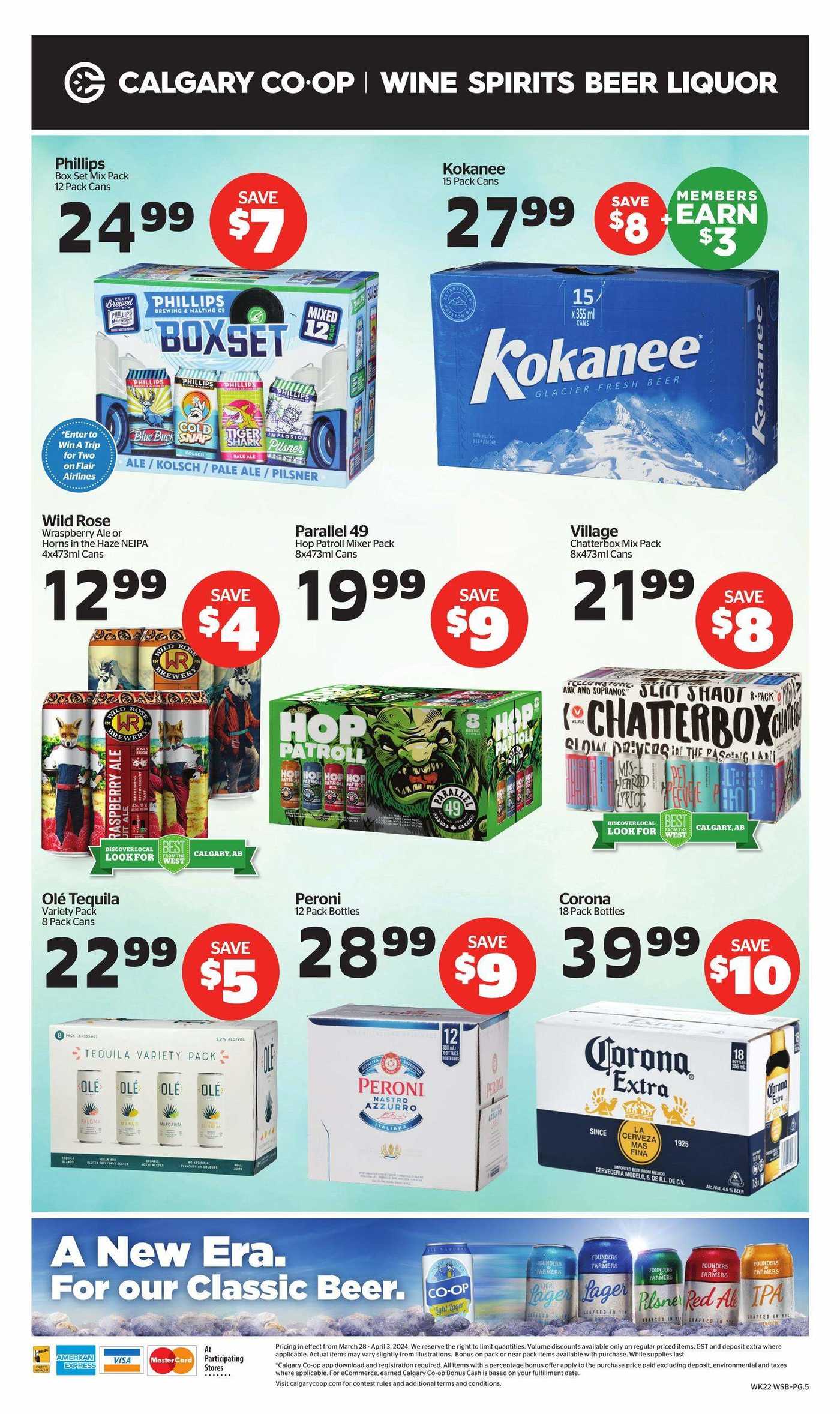 Calgary Co-op Liquor Flyer March 28 to April 3