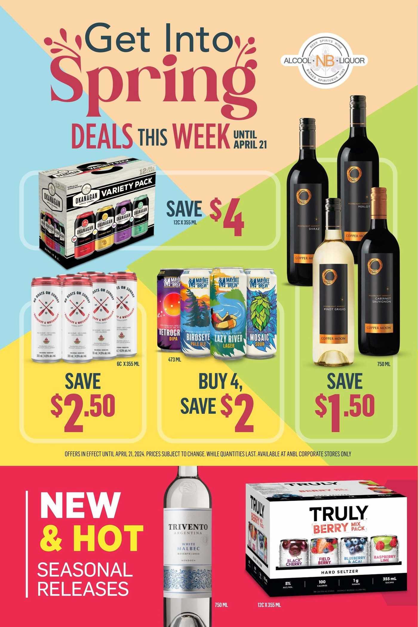 Alcool NB Liquor Flyer April 15 To 21 Alcool NB Liquor Flyer April 15 To 21