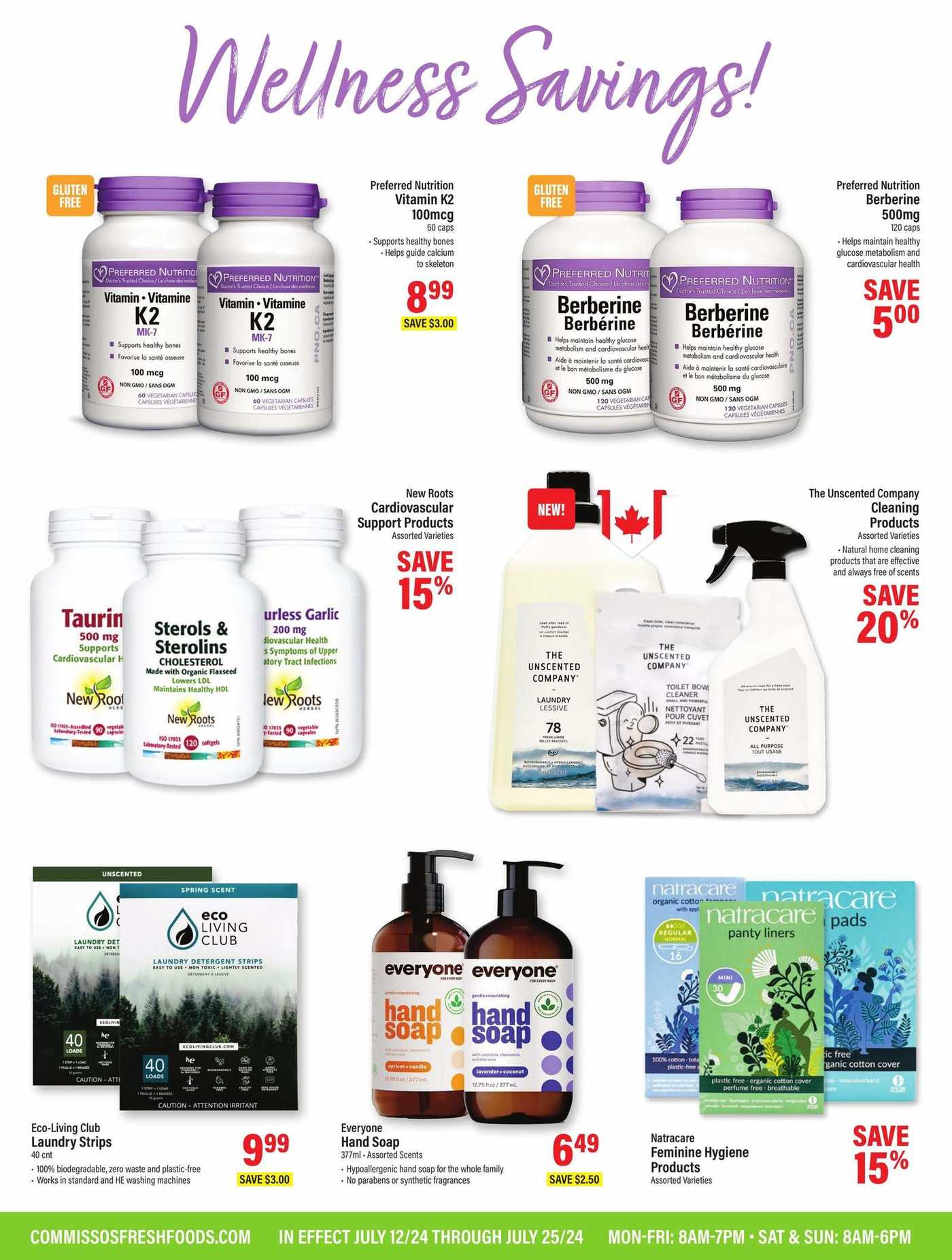 Commisso's Fresh Foods Fuel Your Body Flyer July 12 to 25