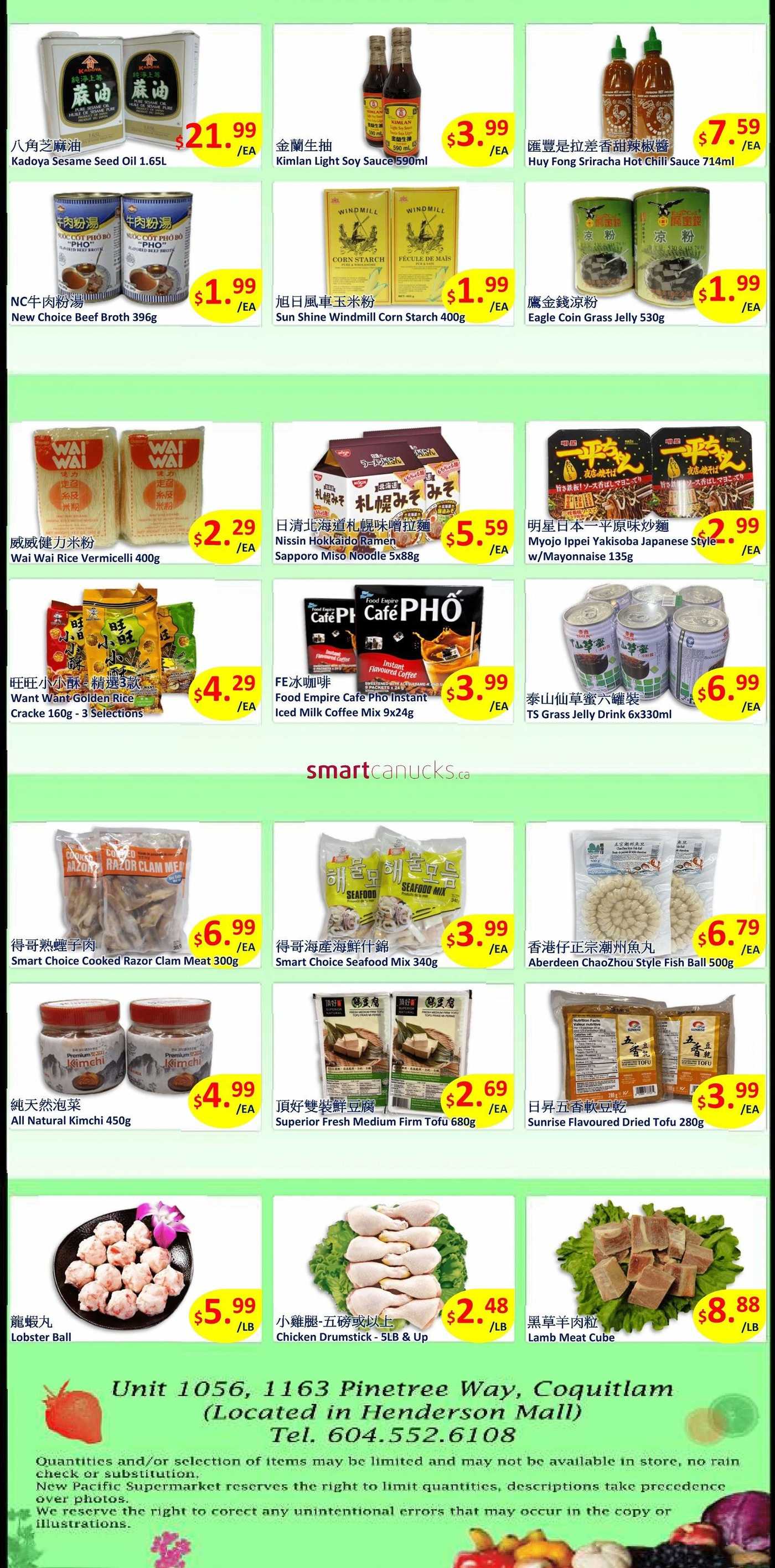 New Pacific Supermarket Flyer July 18 to 22