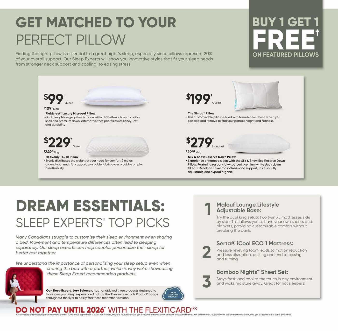 Sleep Country Flyer July 24 to 28