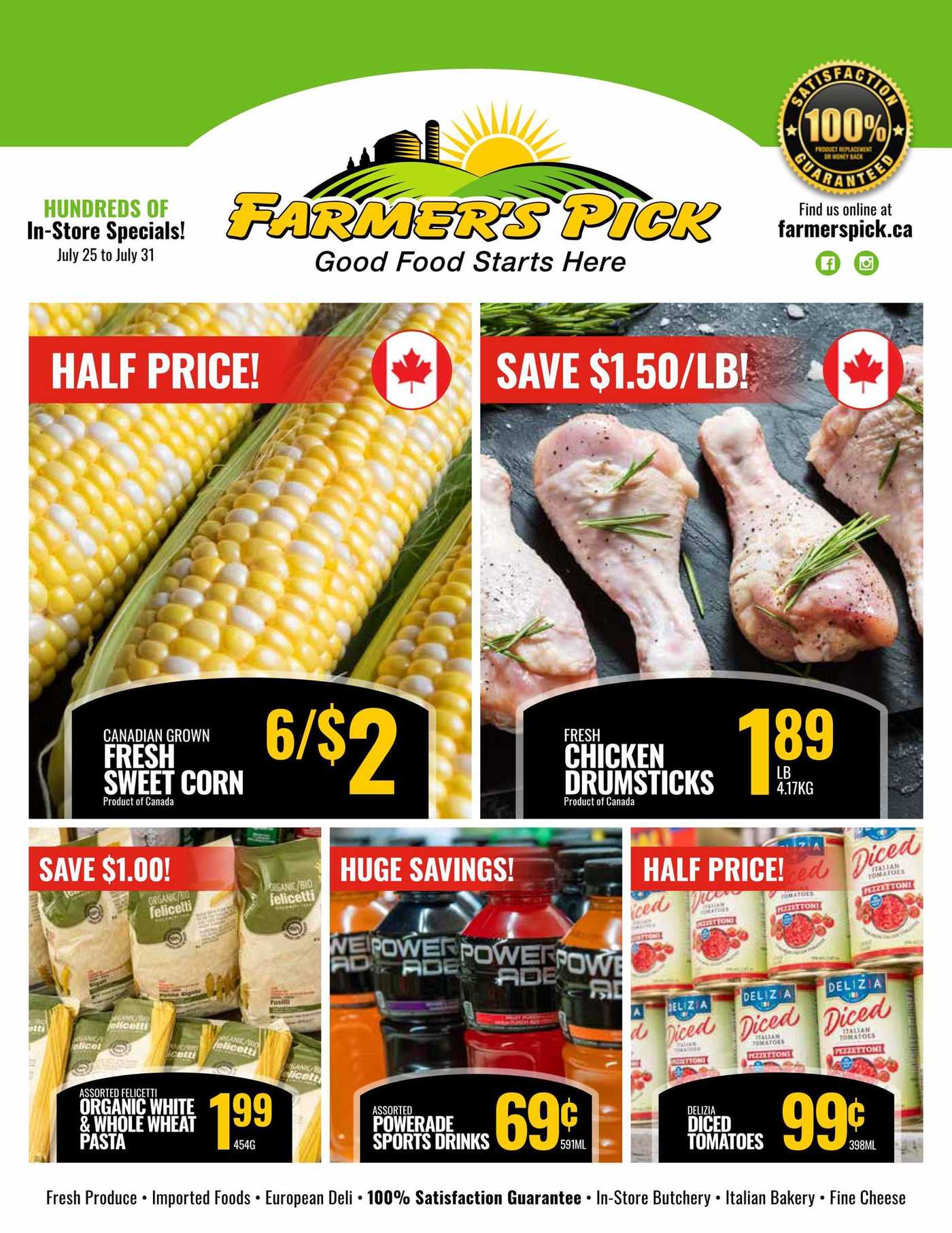 Farmer's Pick Flyer July 25 to 31