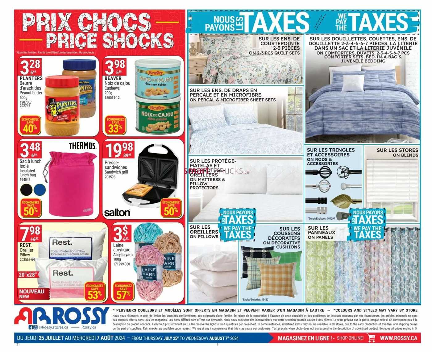 Rossy Flyer July 25 to August 7