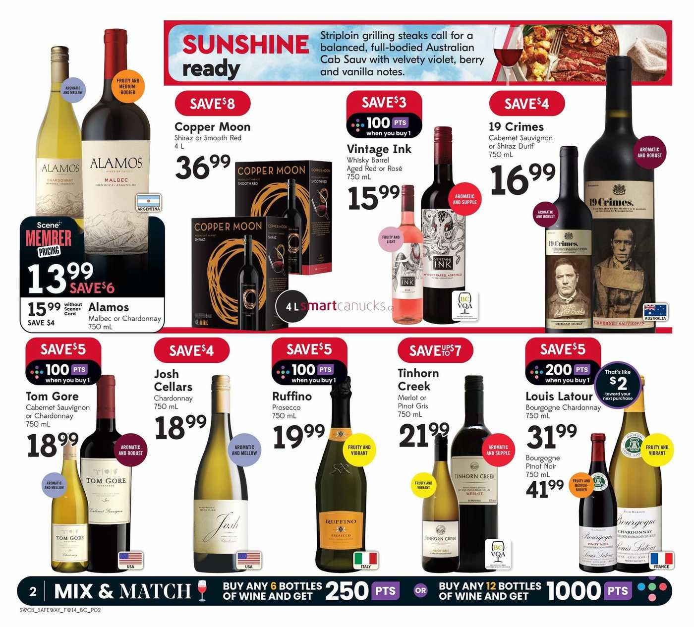 Safeway (BC) Liquor Flyer August 1 to 7