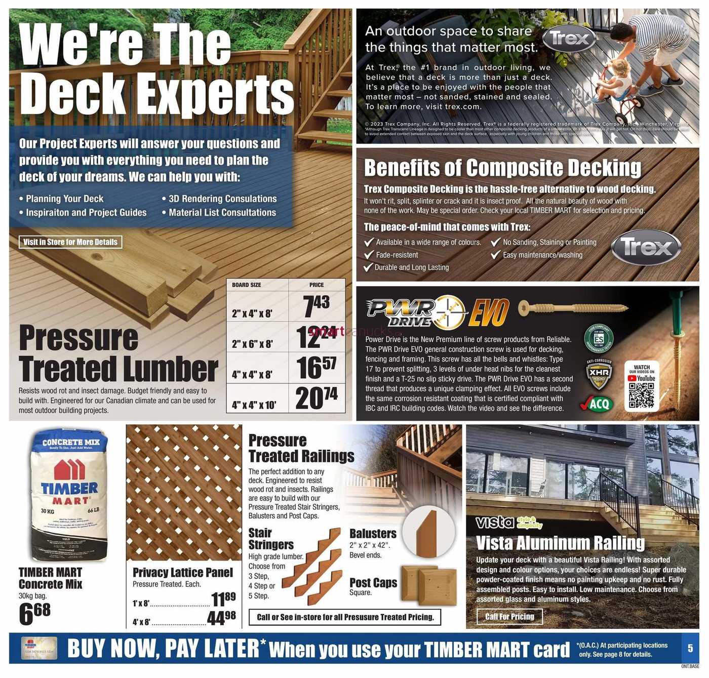 Timber Mart Flyer July 31 to August 13