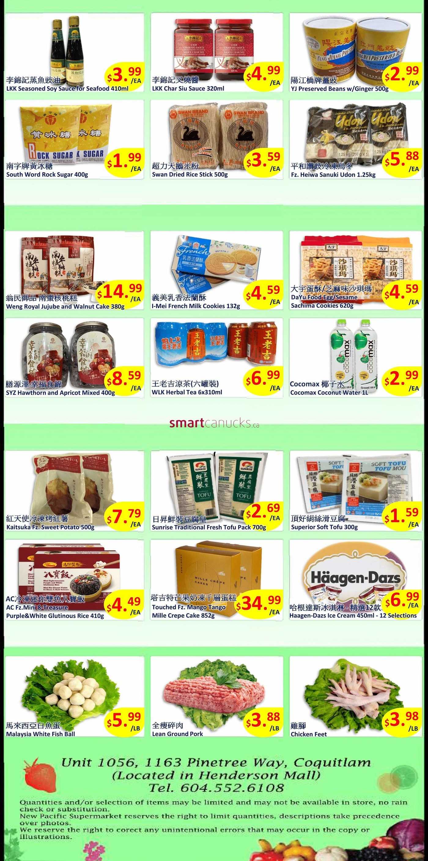 New Pacific Supermarket Flyer August 1 to 5