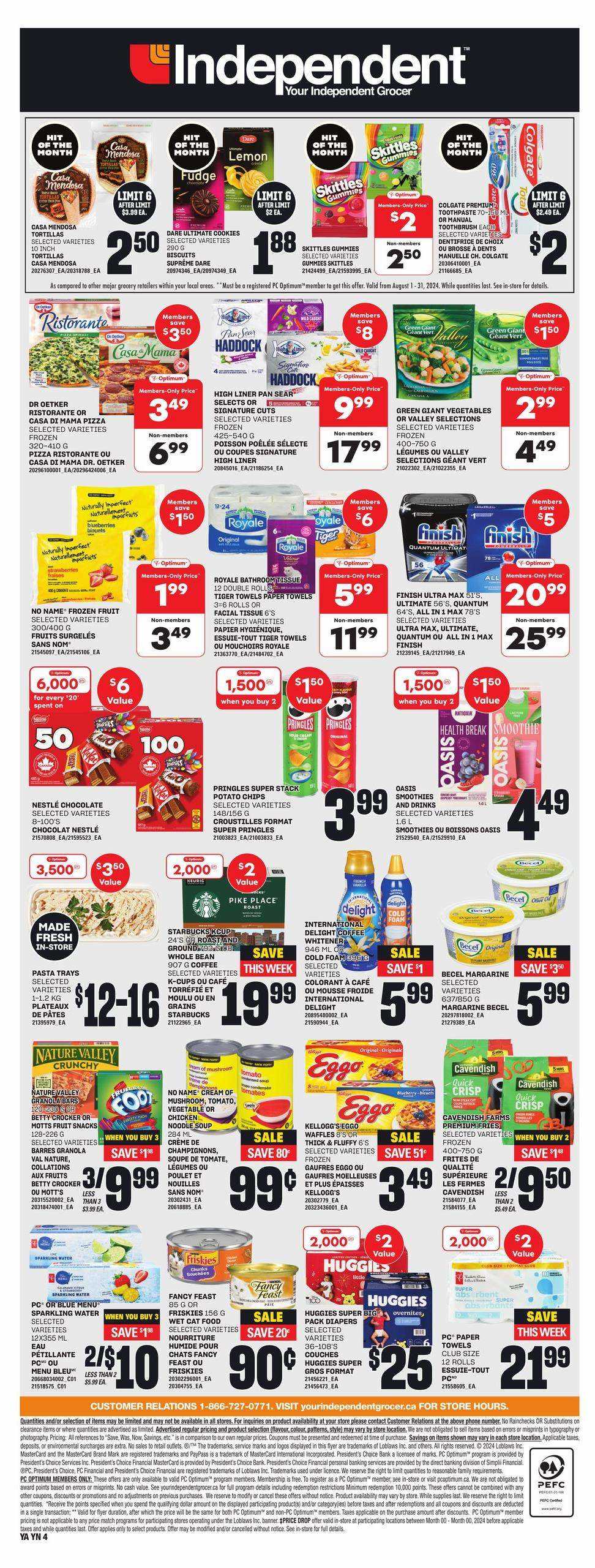 Independent Grocer (Atlantic) Flyer August 8 to 14
