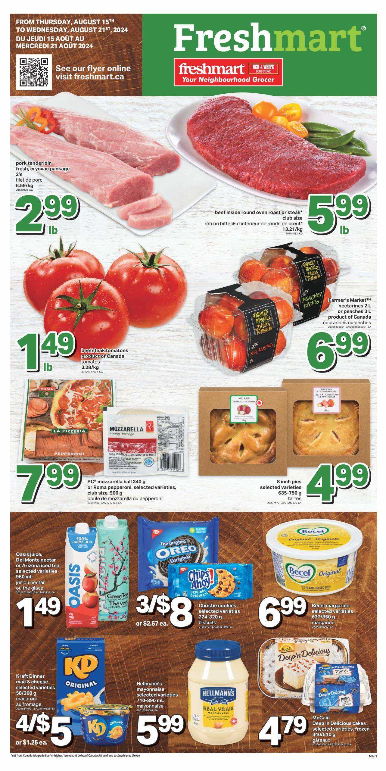 Freshmart (Atlantic) Flyer August 15 to 21