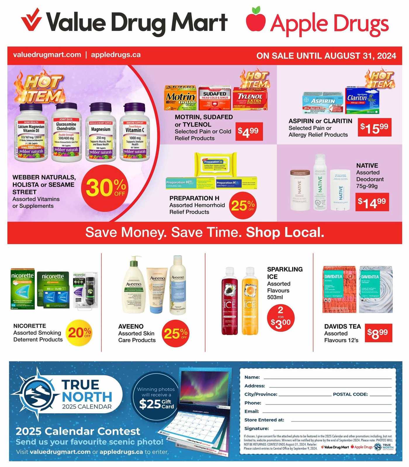 Apple Drugs Flyer August 18 to 31