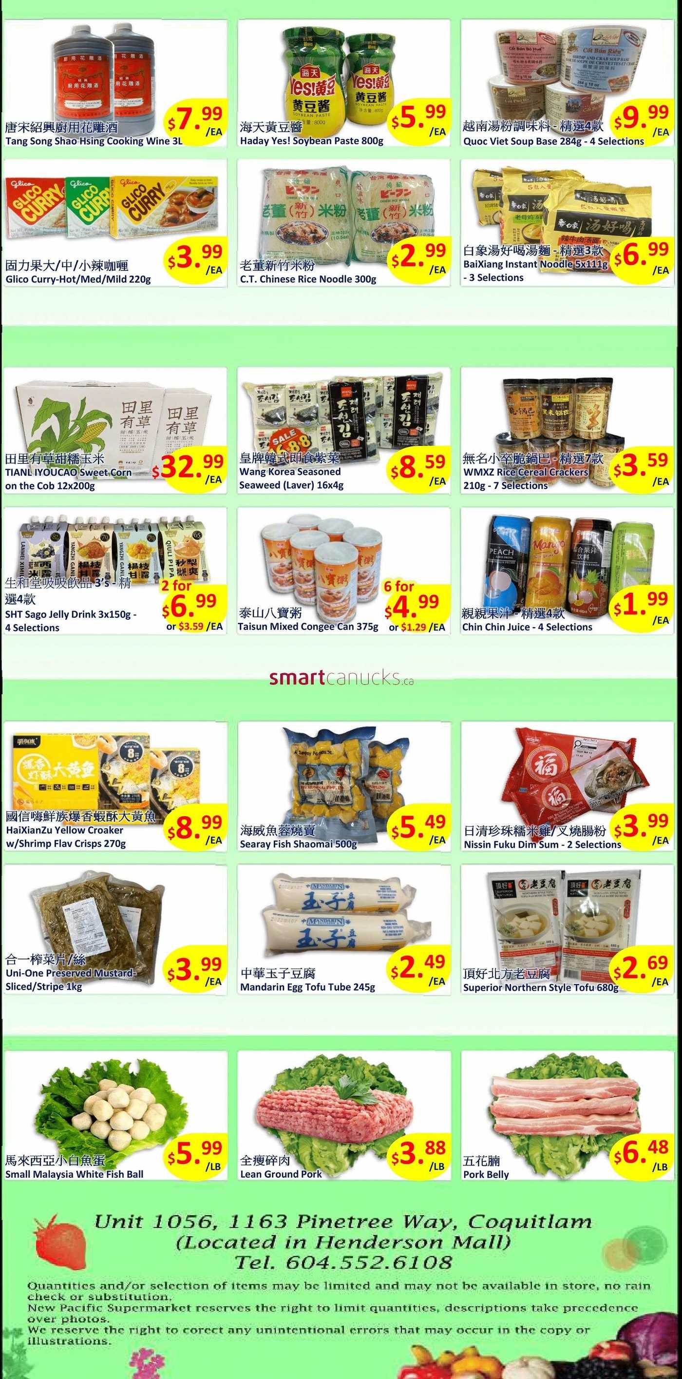 New Pacific Supermarket Flyer August 22 to 26