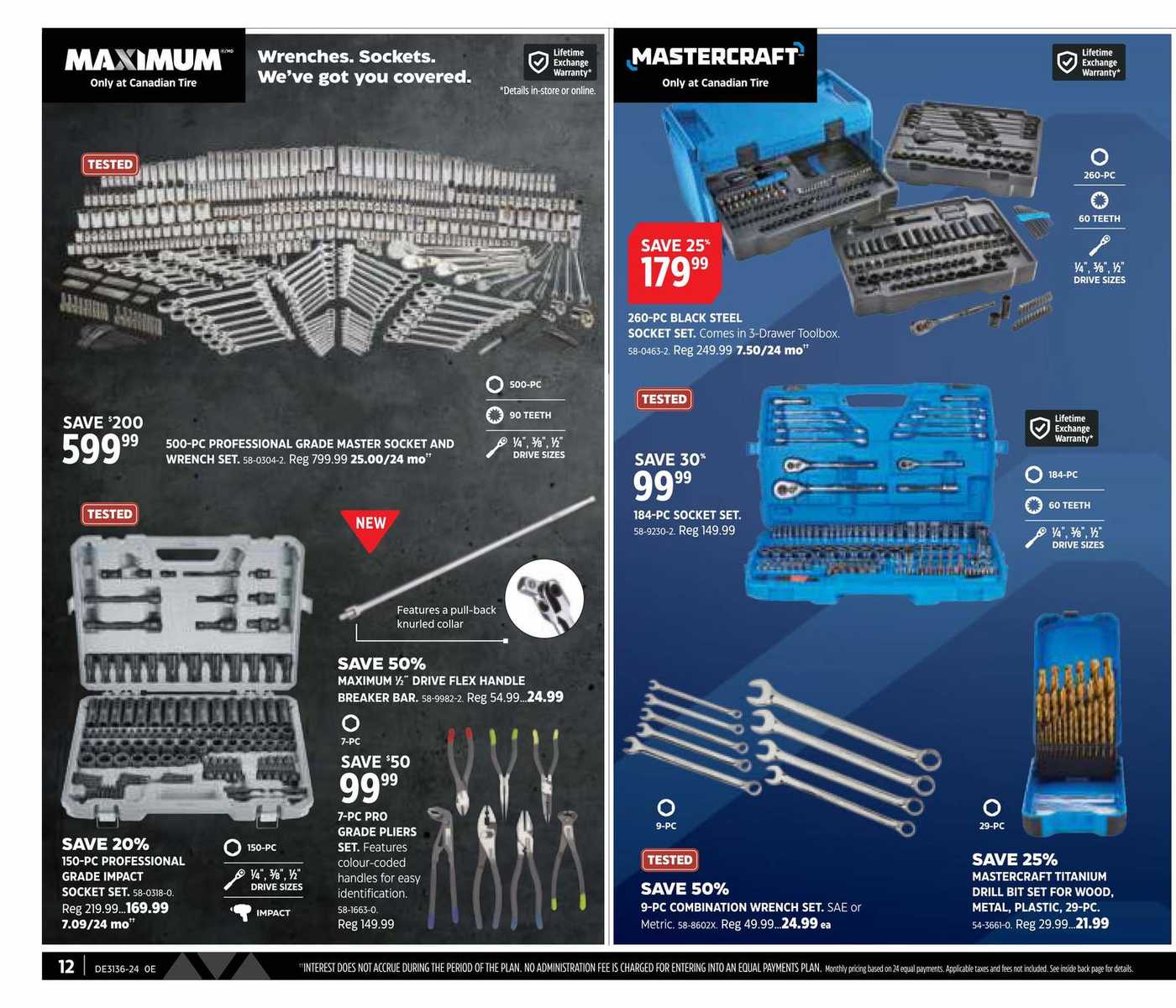 Canadian Tire Tool Guide August 30 to September 19