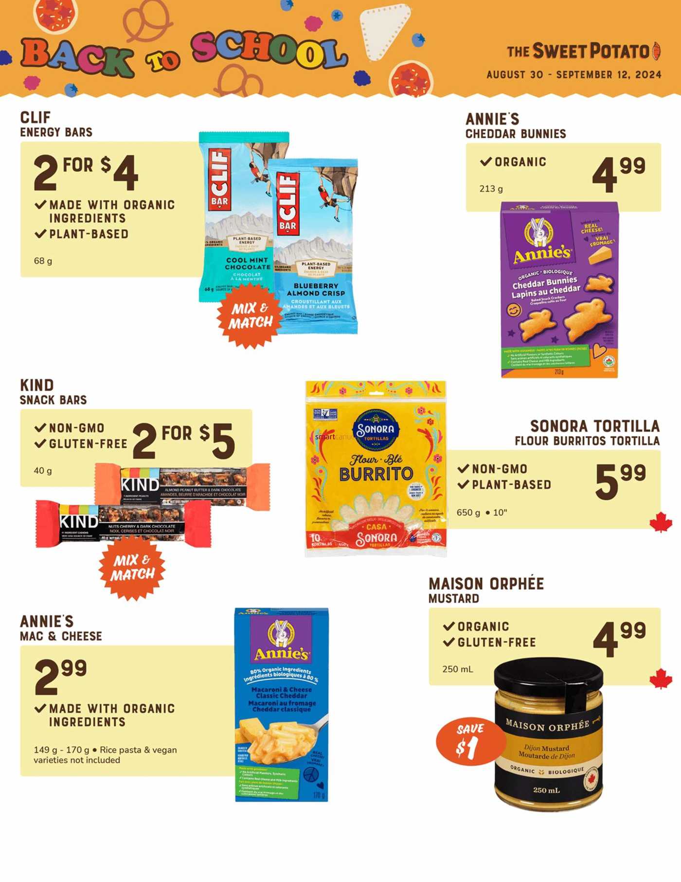 The Sweet Potato Flyer August 30 to September 12