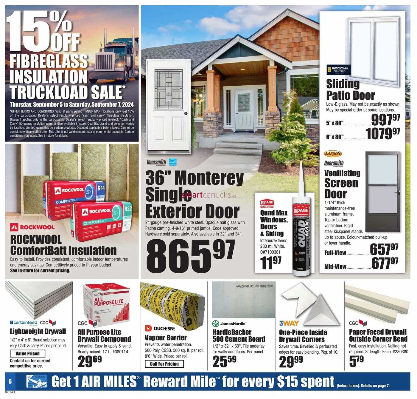 Timber Mart Flyer September 4 to 17